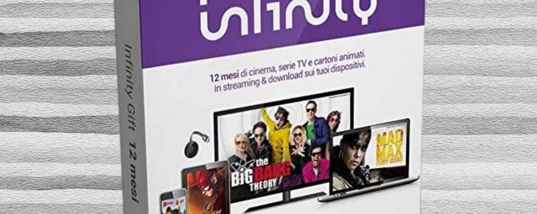 Infinity: 3,30€/mese per 12 mesi (sconto 50%)