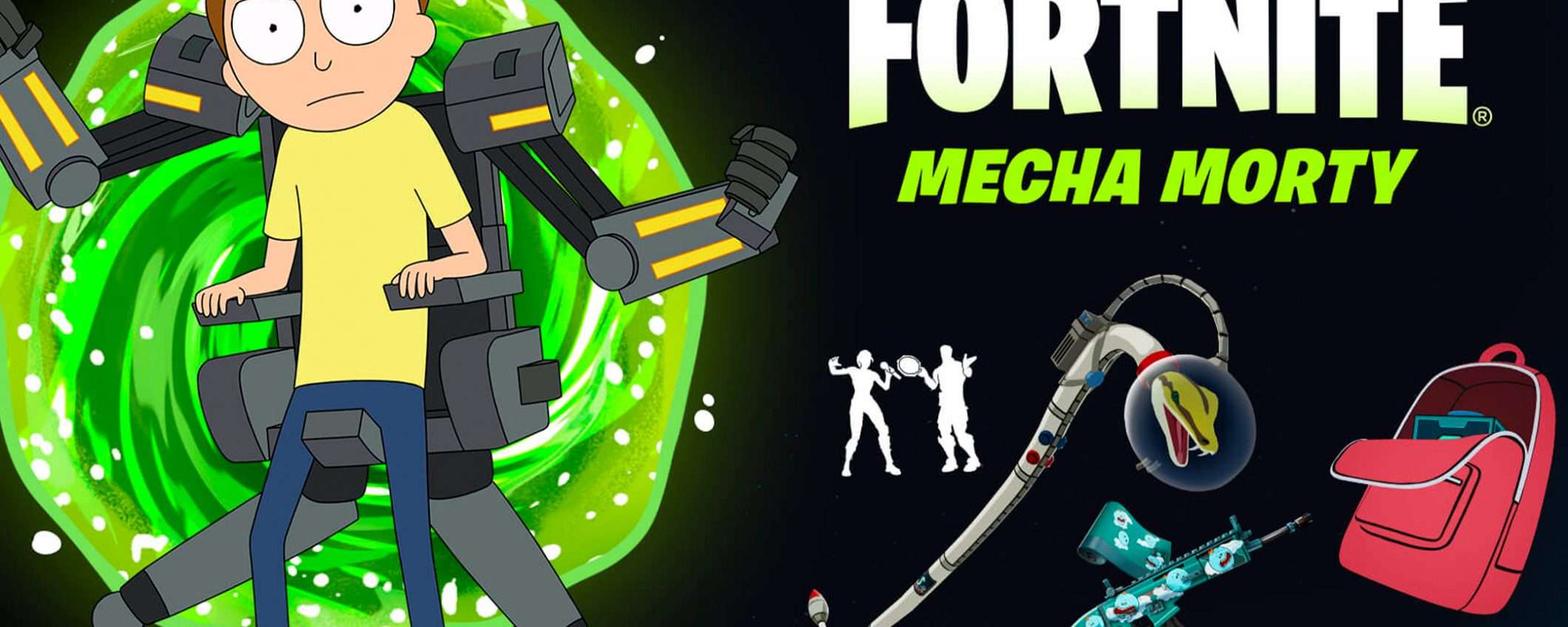 Fortnite accoglie Mecha Morty, protagonista della serie Rick e Morty