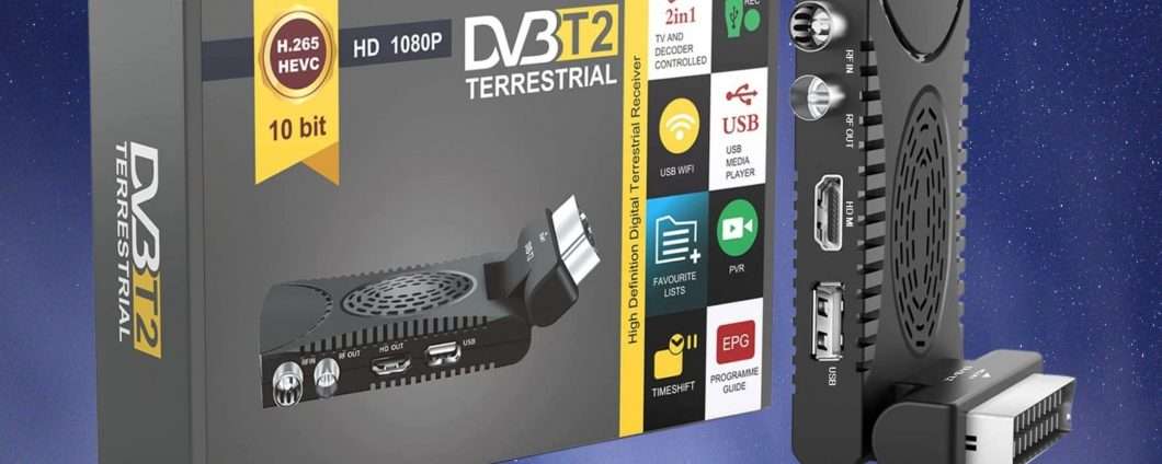 Nuovo Digitale DVB T2: decoder SMART invisibile a 34€