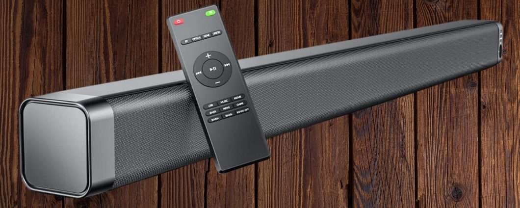 Soundbar 80W quasi 1 metro: a 55€ è un REGALONE (solo Amazon)