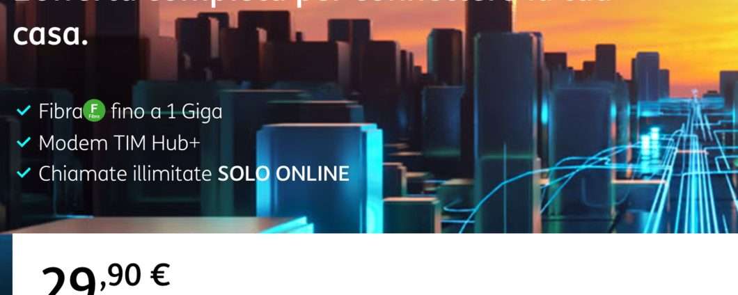 TIM Premium Fibra: Internet Illimitato con Wi-Fi 6 a 29,90€