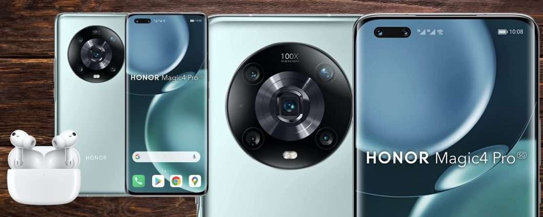 HONOR Magic 4 Pro 5G è su Amazon con Earbuds 3 Pro: 199€ di sconto