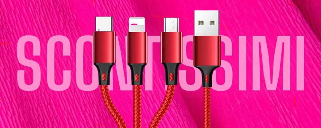 Multicavo di ricarica: ne basta soltanto 1 per 3 dispositivi diversi