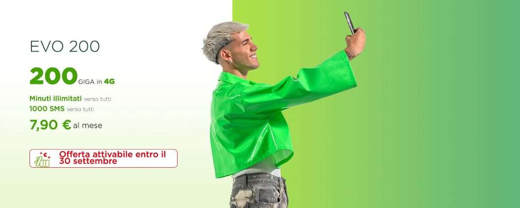 CoopVoce: EVO 200 a 7,90€, fidati di AKA 7even