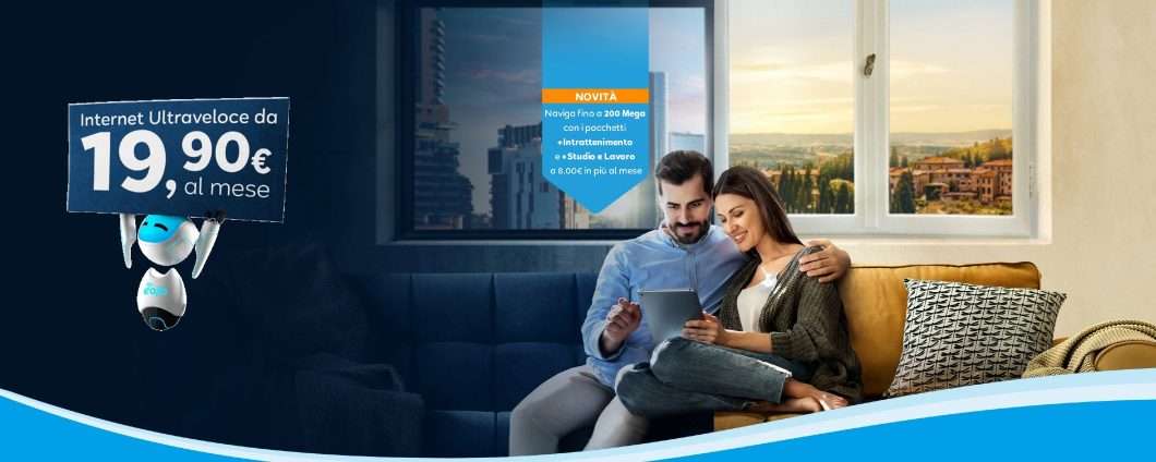Eolo Più: ORA fino a 200 Mega a partire da 19,90€ al mese