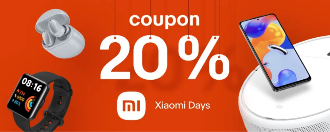 Xiaomi Days: 20% di sconto su tantissimi prodotti su eBay