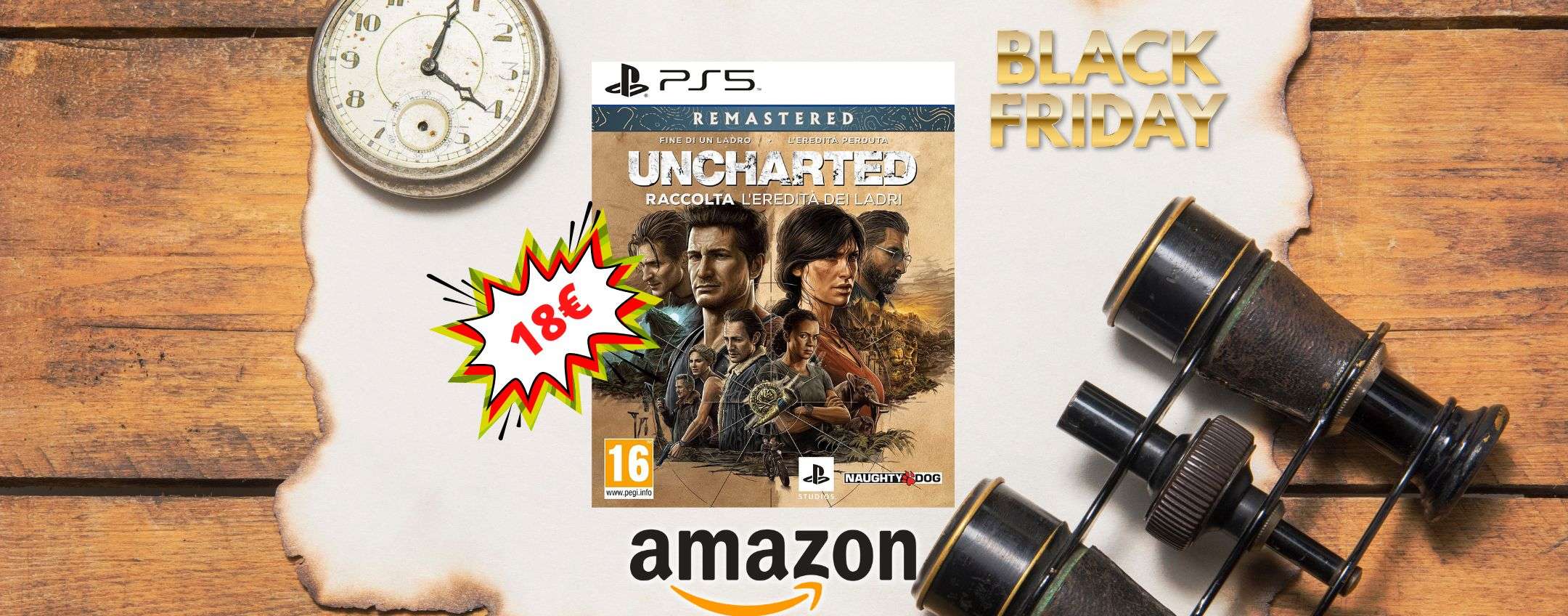 Uncharted per PS5 a questo prezzo non l'hai mai visto: solo 18€