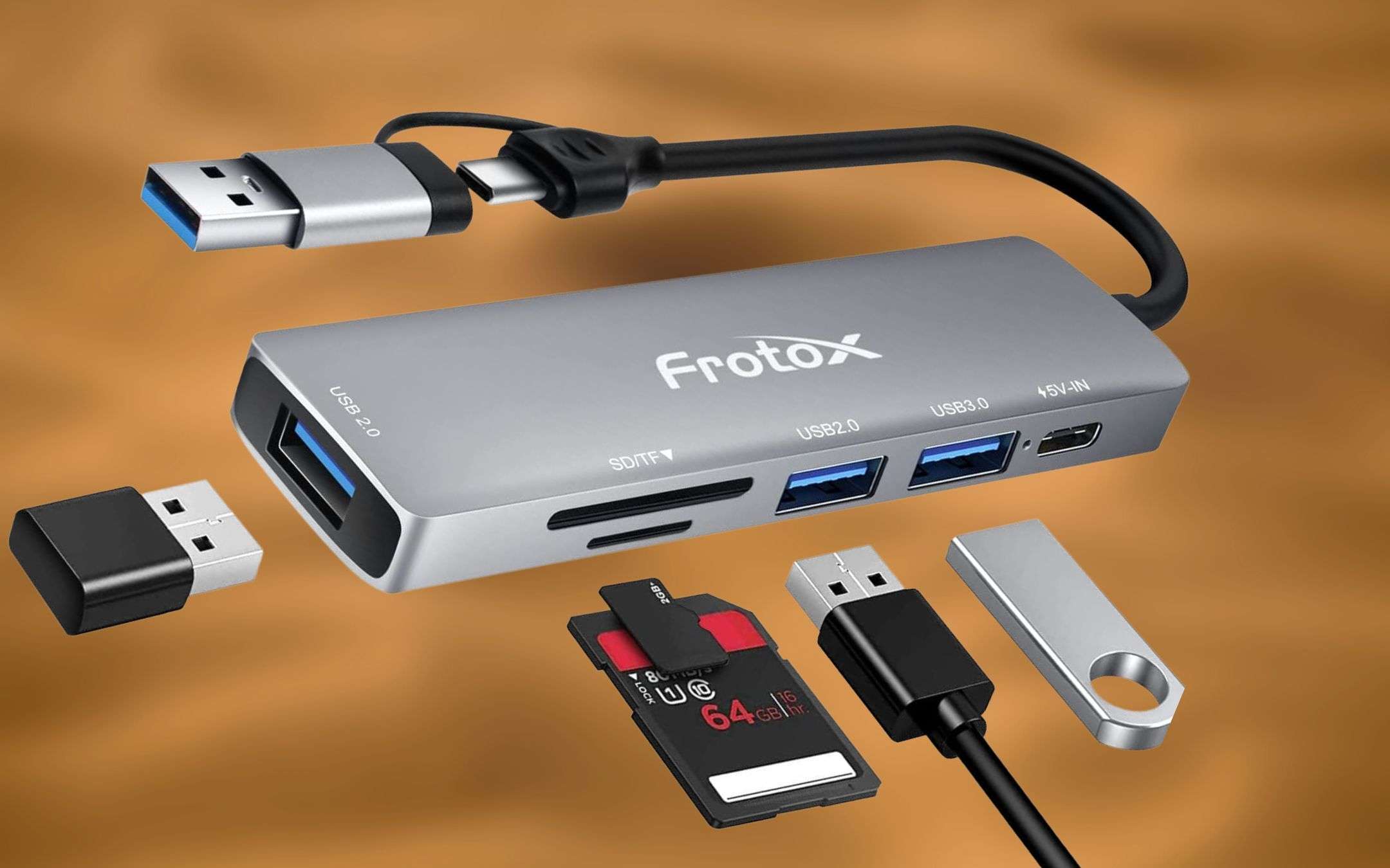 Hub USB 5 in 1 per smartphone, tablet e PC a 10€: prezzaccio o ERRORE?