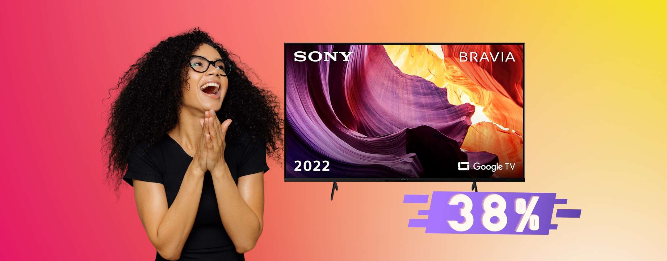 Sony BRAVIA: il prezzo CROLLA per la TV 4K da 50" (-38%)