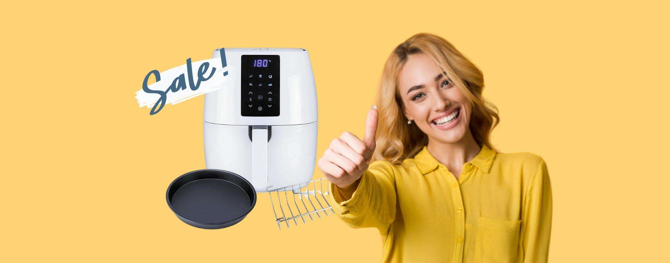 Friggitrice ad aria da 5,5 L a prezzo SHOCK su Amazon