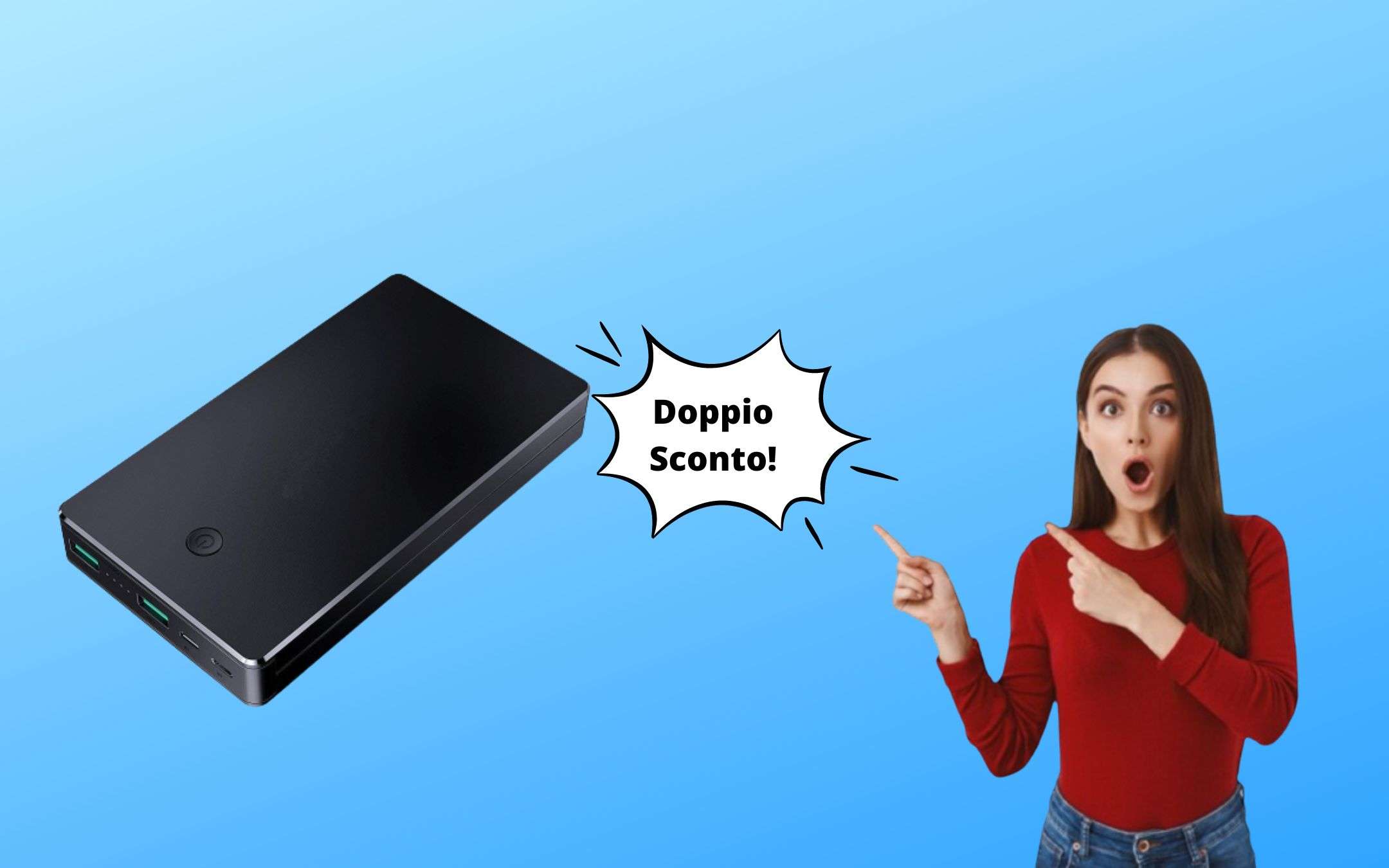 Power Bank anche per iPhone con un DOPPIO SCONTO solo su Amazon