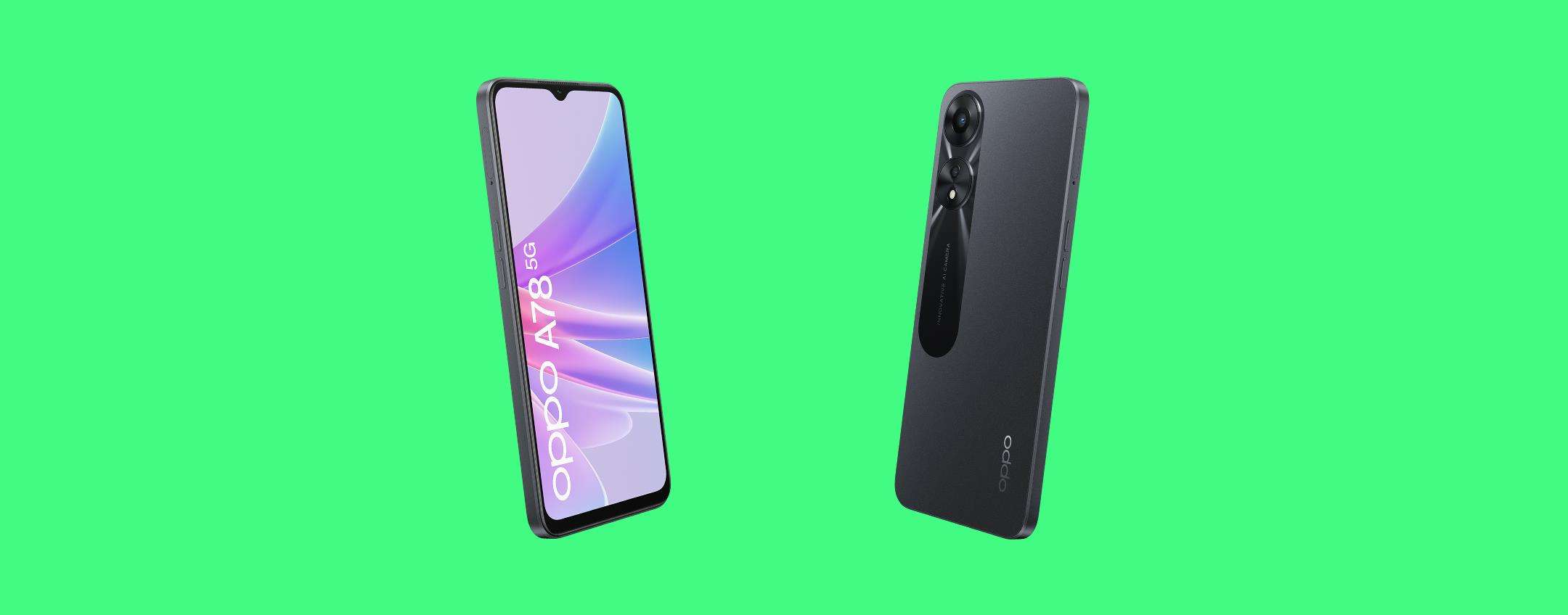 OPPO A78 5G: il nuovo smartphone è disponibile da oggi in Italia