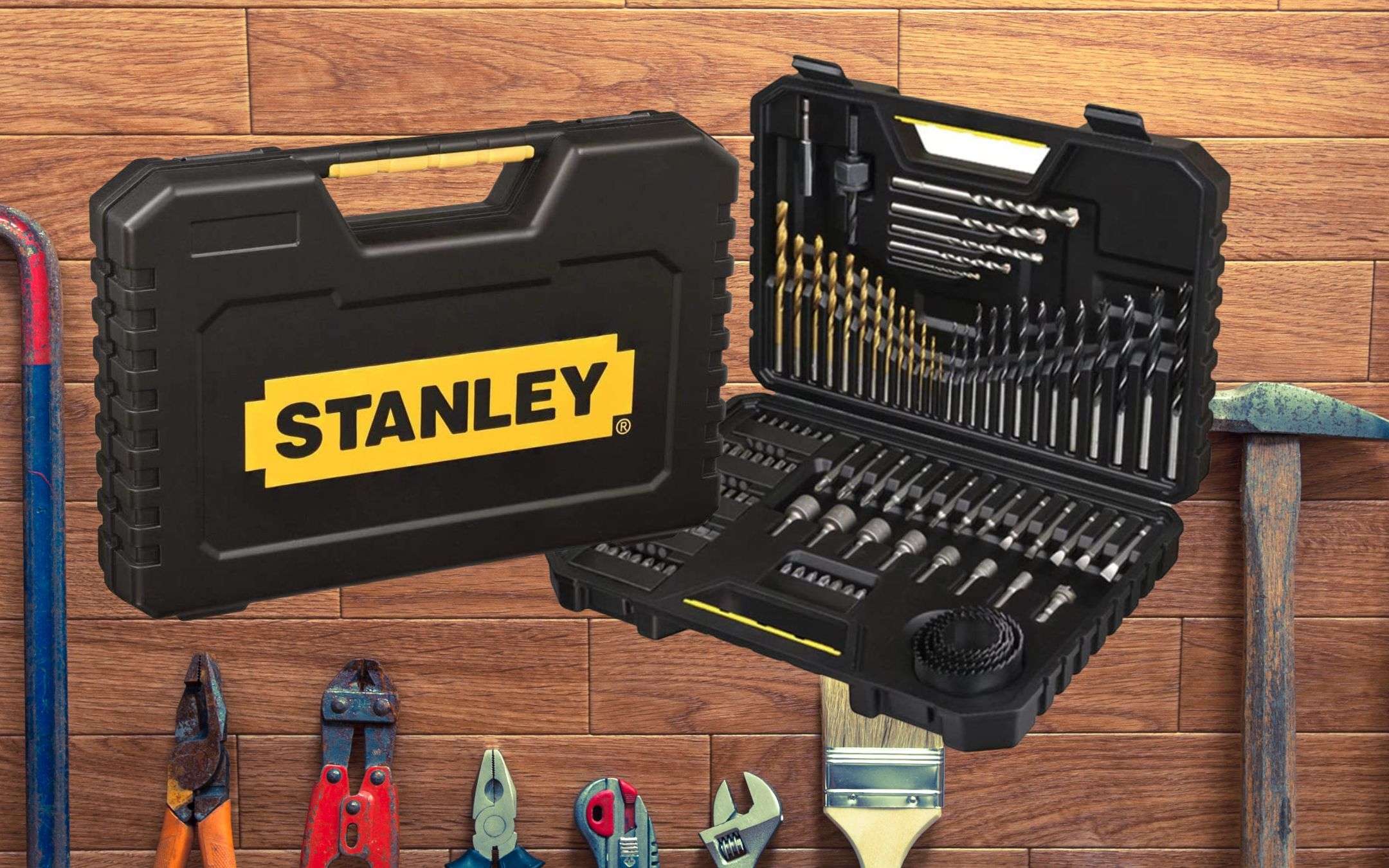 Stanley: mega kit 100 in 1 a 23€, BOMBA fai da te su Amazon