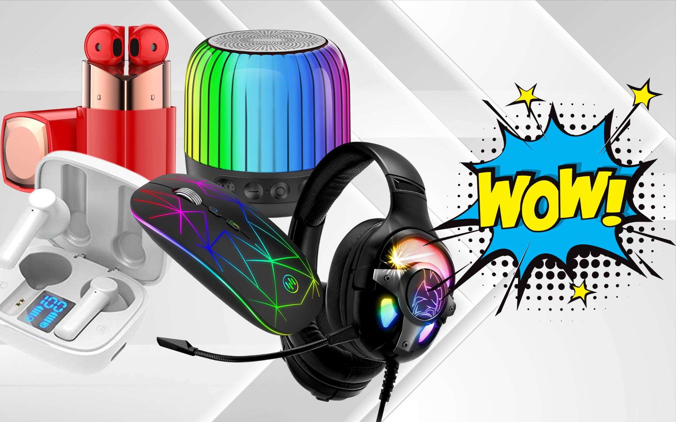 Amazon, lo sfizio tech IRRESISTIBILE: 5 gadget da 10€ a 20€ con il coupon