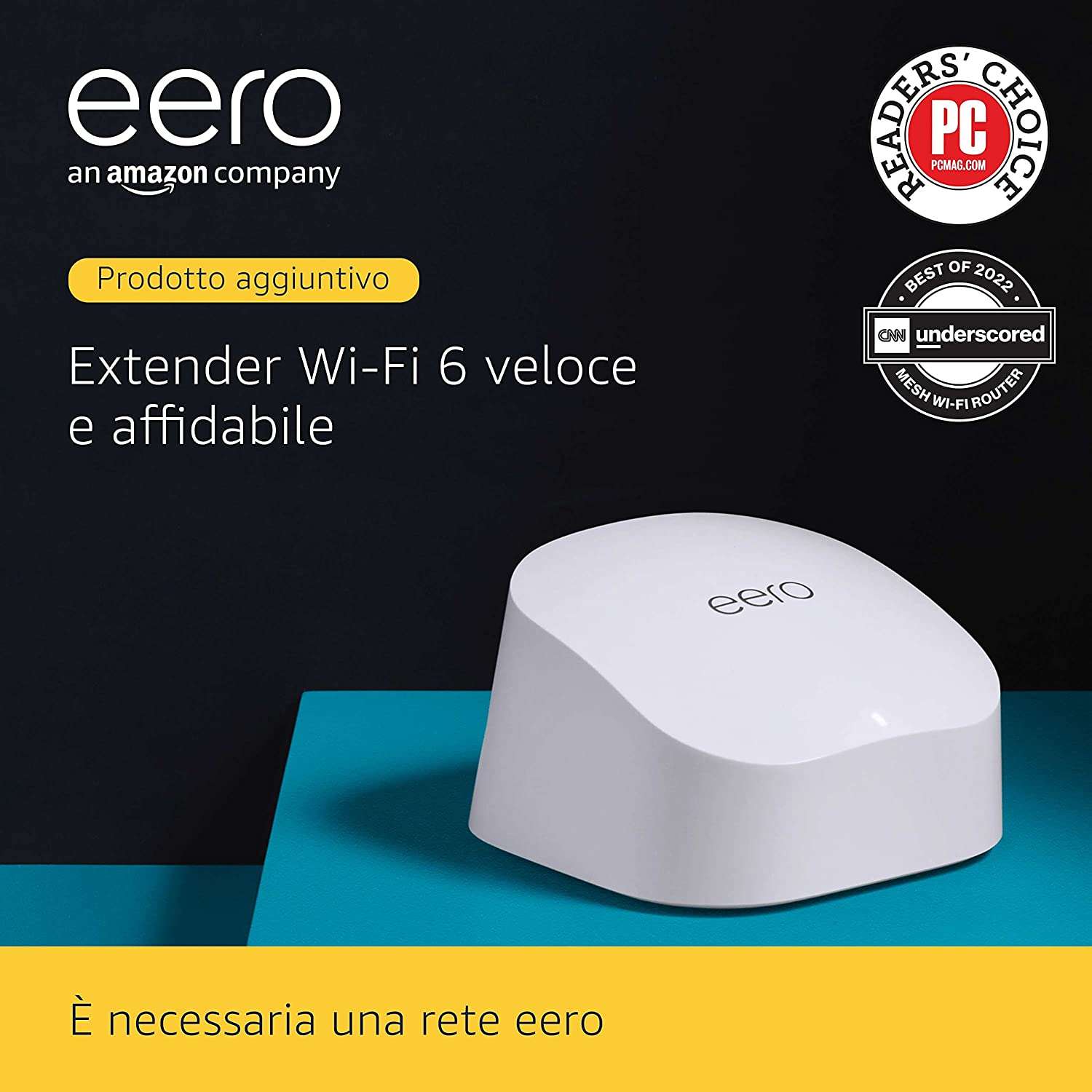 Extender Wi-Fi 6 Mesh Amazon Eero in forte sconto: risparmia subito il 25%