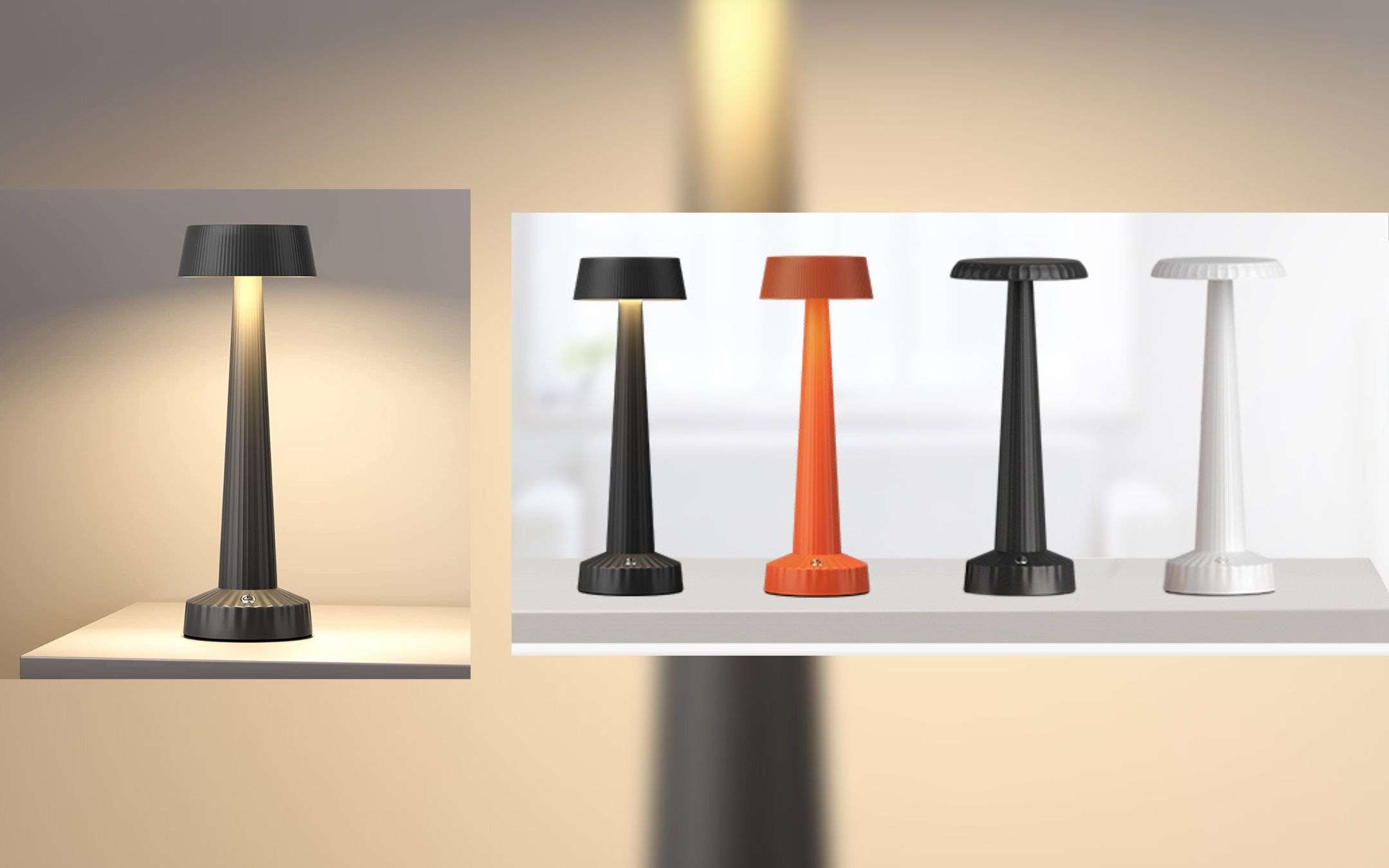 Bellissima lampada senza fili di design con batteria ENORME: da avere (16€)