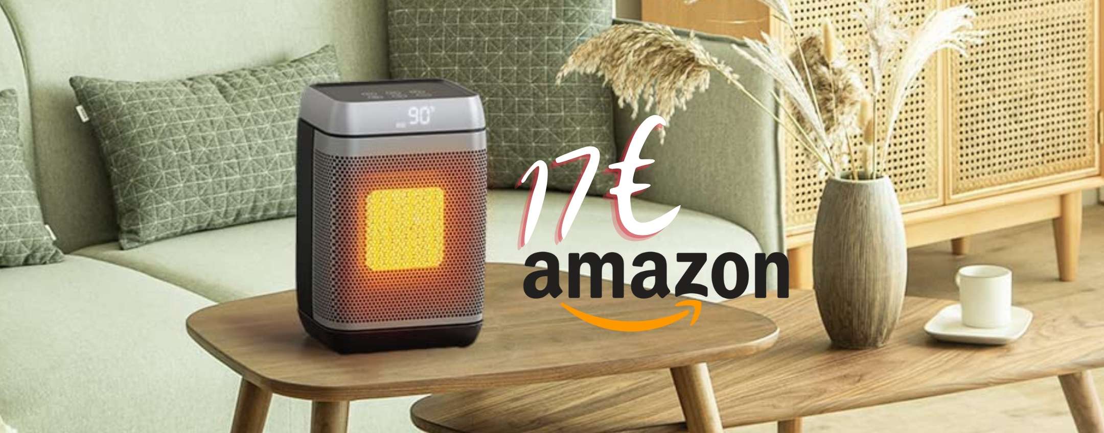 Stufetta elettrica da 1500W che consuma poco a 17€: ROBA da MATTI