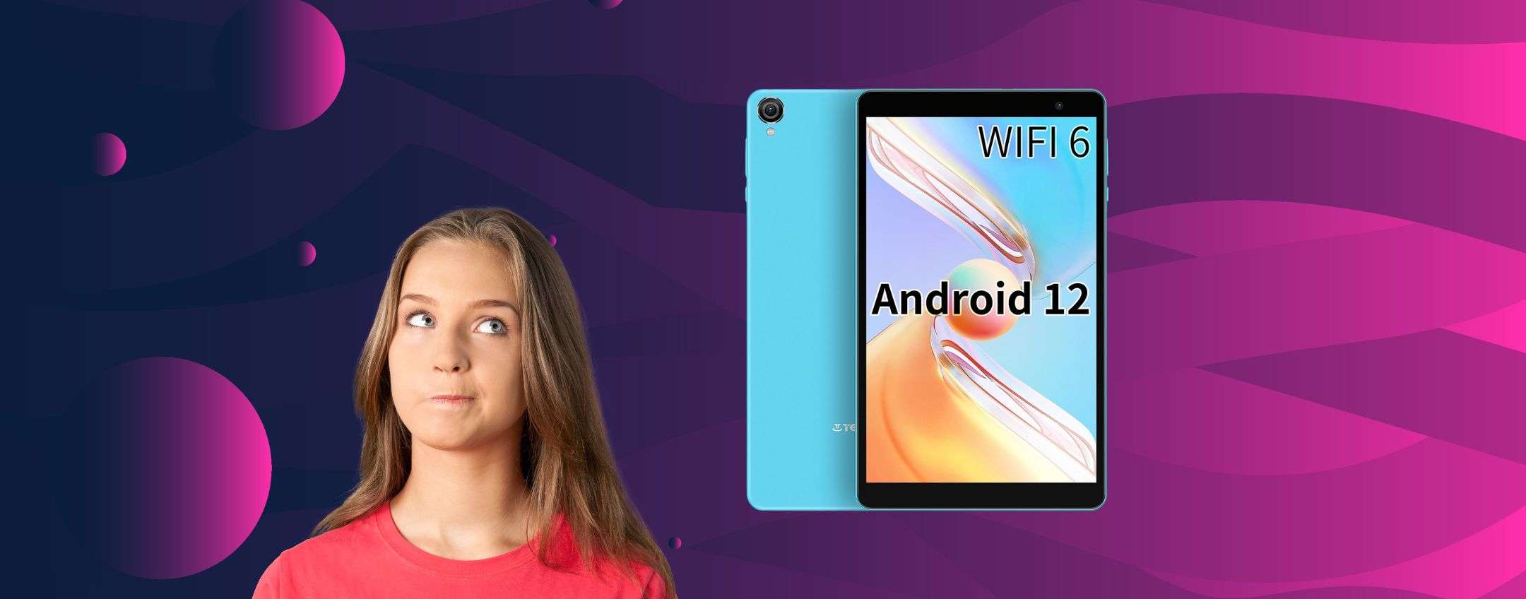 Questo tablet Android 12 ti costa pochissimo (67€) e puoi farci tutto