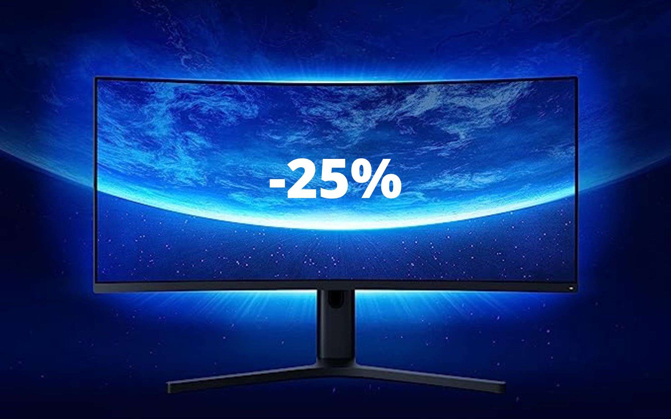 Xiaomi Mi Curved 34": un monitor da gaming spaziale (-25%)