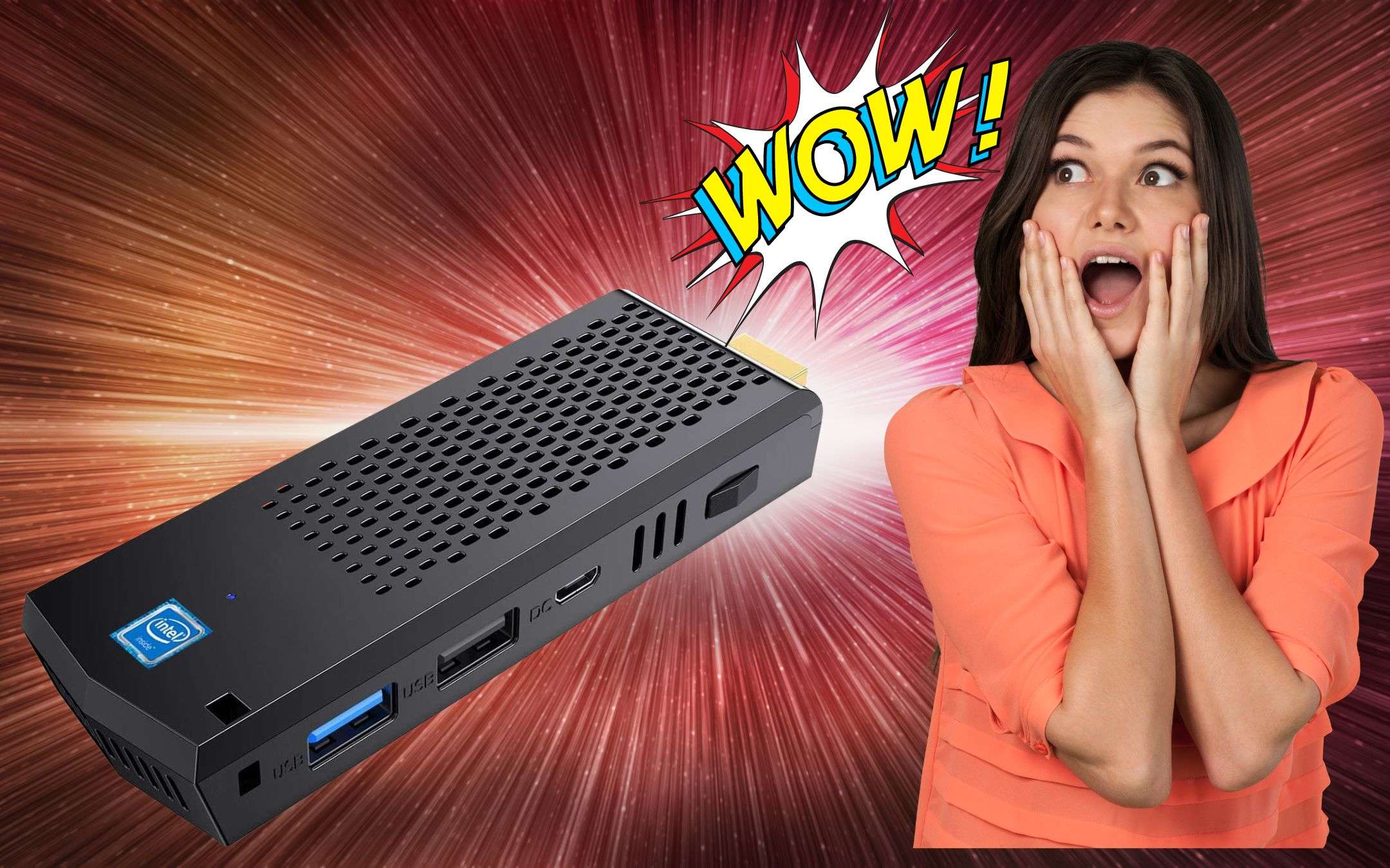 Questo Mini PC Stick a meno di 100€ trasforma il tuo TV in un supercomputer