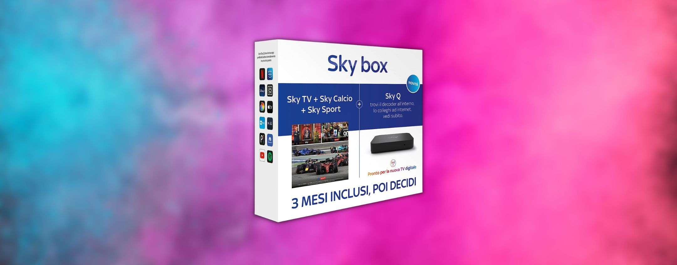 Sorpresa Amazon: lo Sky Box con TV, Calcio e Sport è in offerta a 27 euro