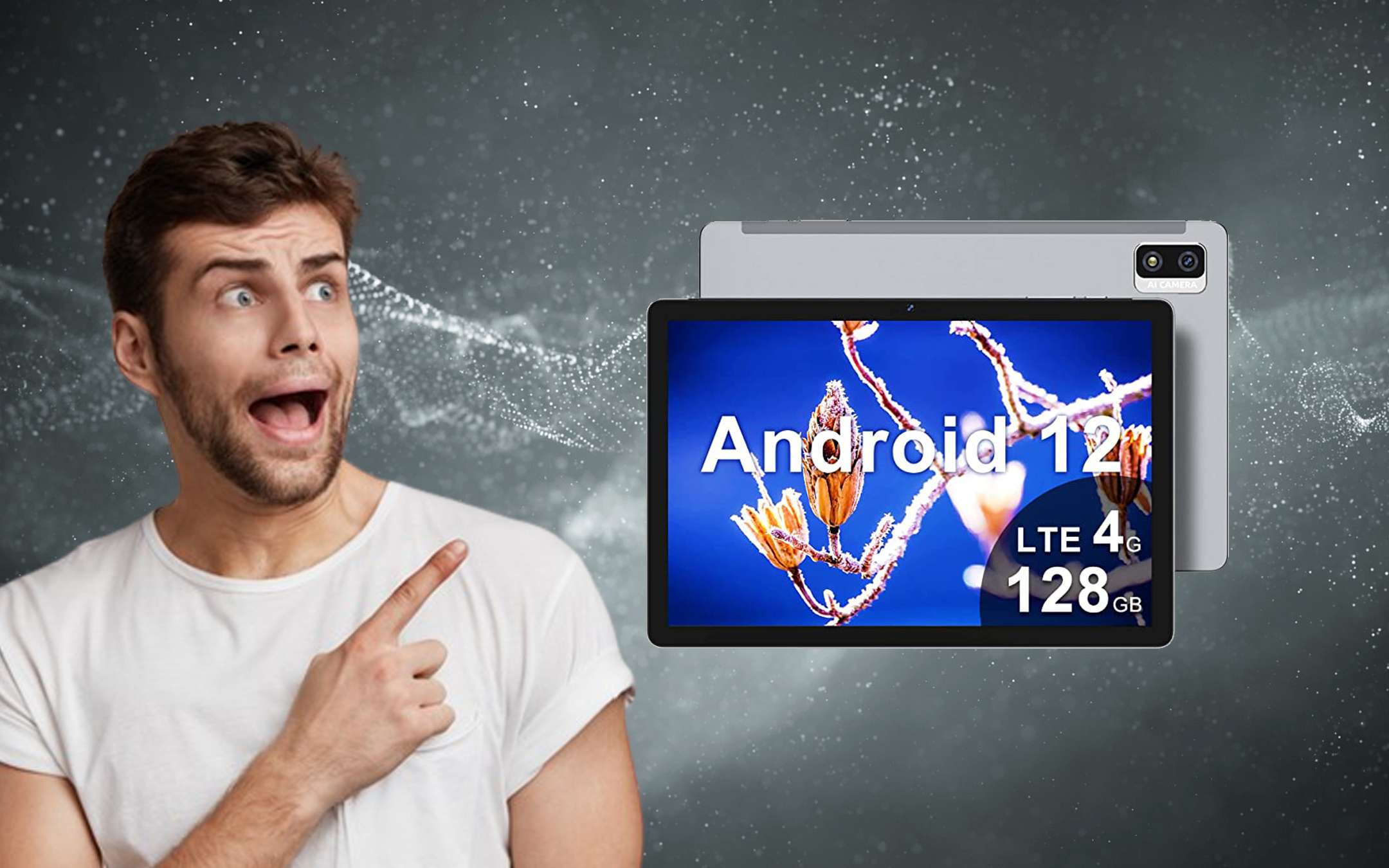 Tablet Android 12 da 10 pollici con sconto BOMBA del 73% (Amazon)