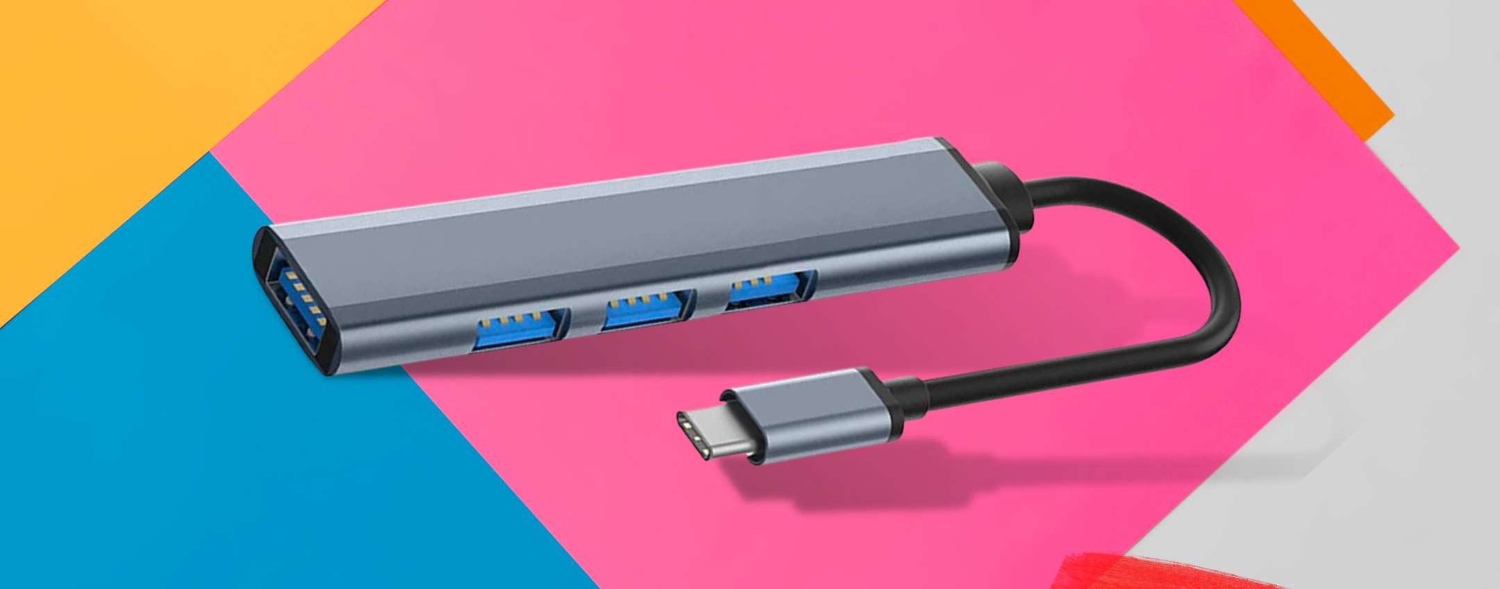 Mini HUB USB C 4 in 1, per appena 5€ è una svolta TITANICA