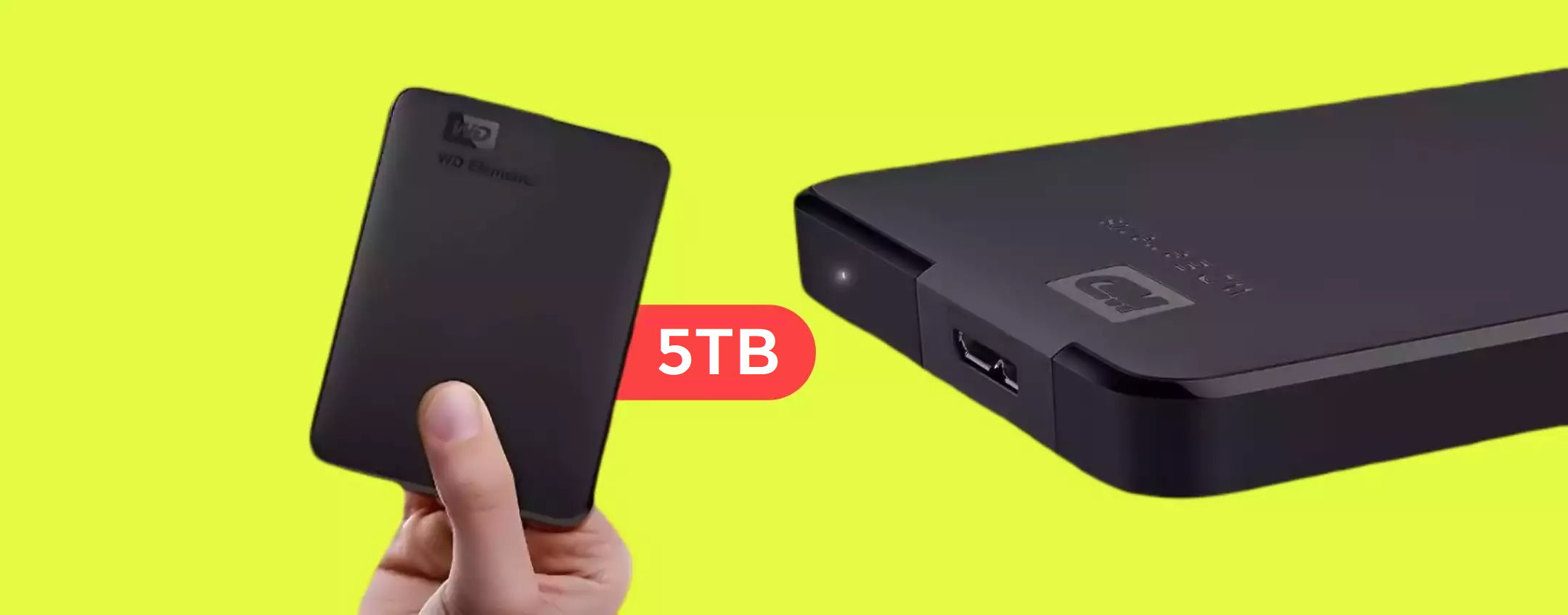 Hard disk esterno 5TB a poco più di 100€: un'OCCASIONE da non perdere
