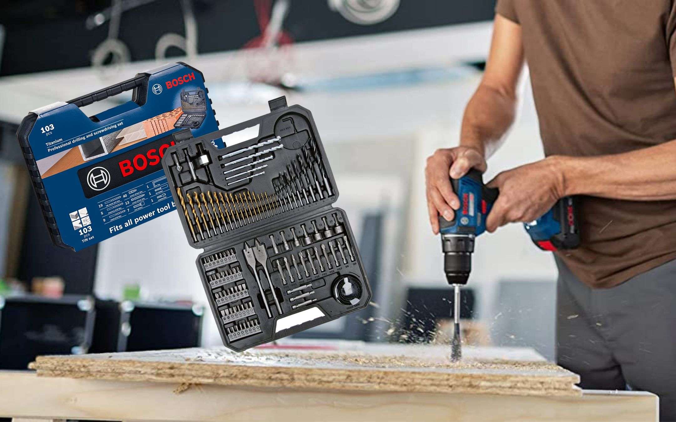 Il GIGANTESCO kit Bosch Professional 103 in 1 torna a prezzo WOW (23€)