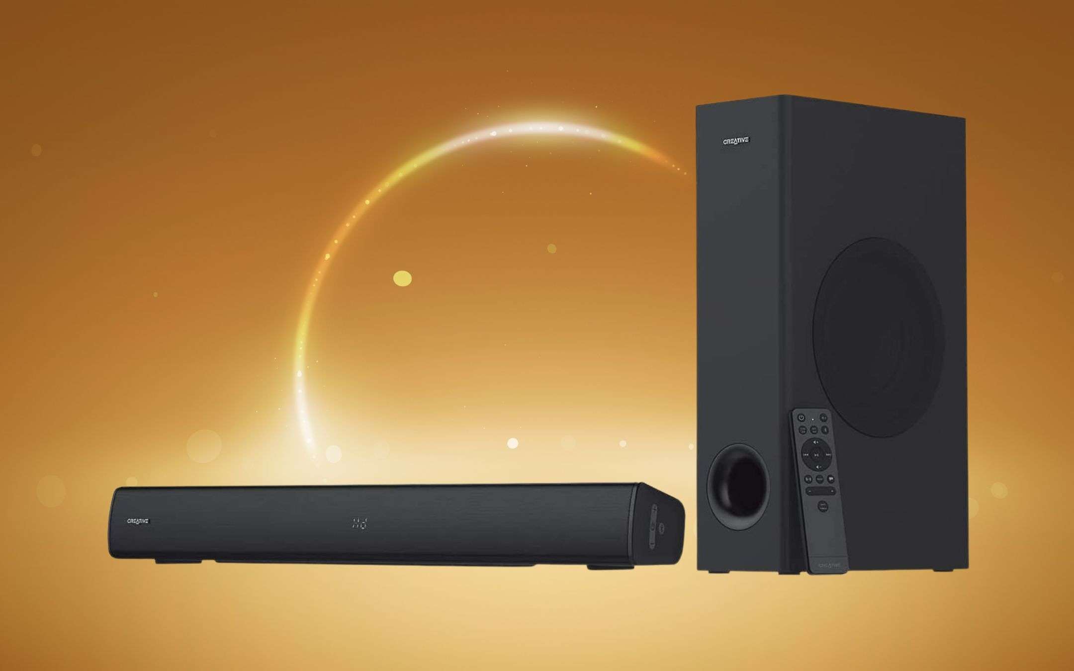 Creative, soundbar 160W e subwoofer: suono SFONDA muri, prezzo PAZZO (85€)