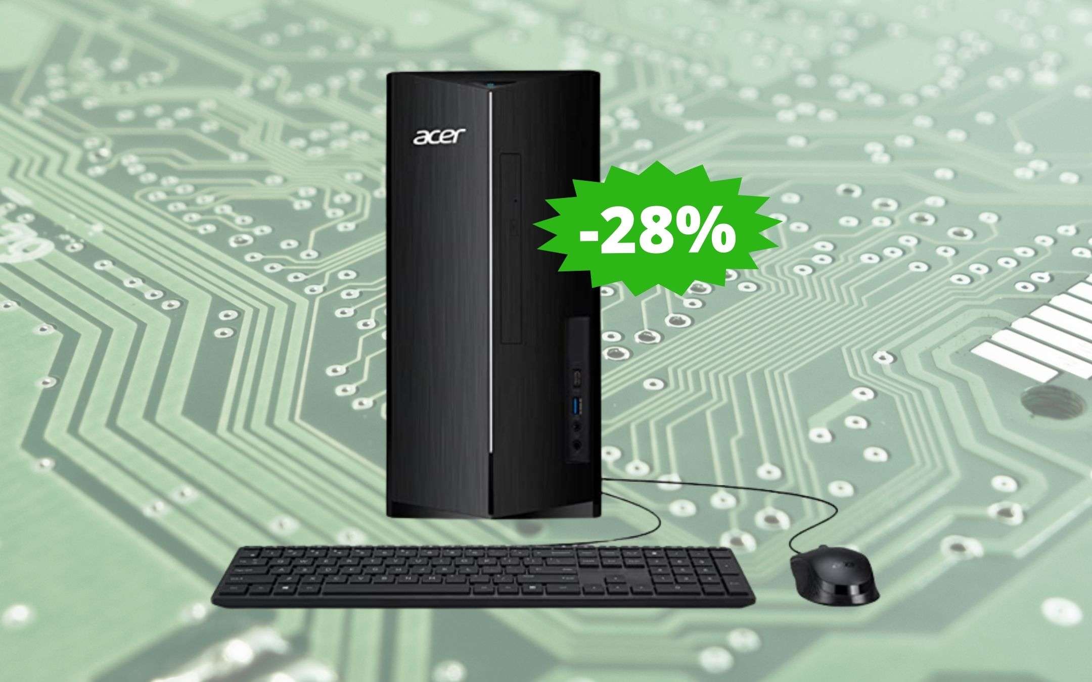 Acer Aspire: un PC fisso potente con uno sconto super del 28% su Amazon