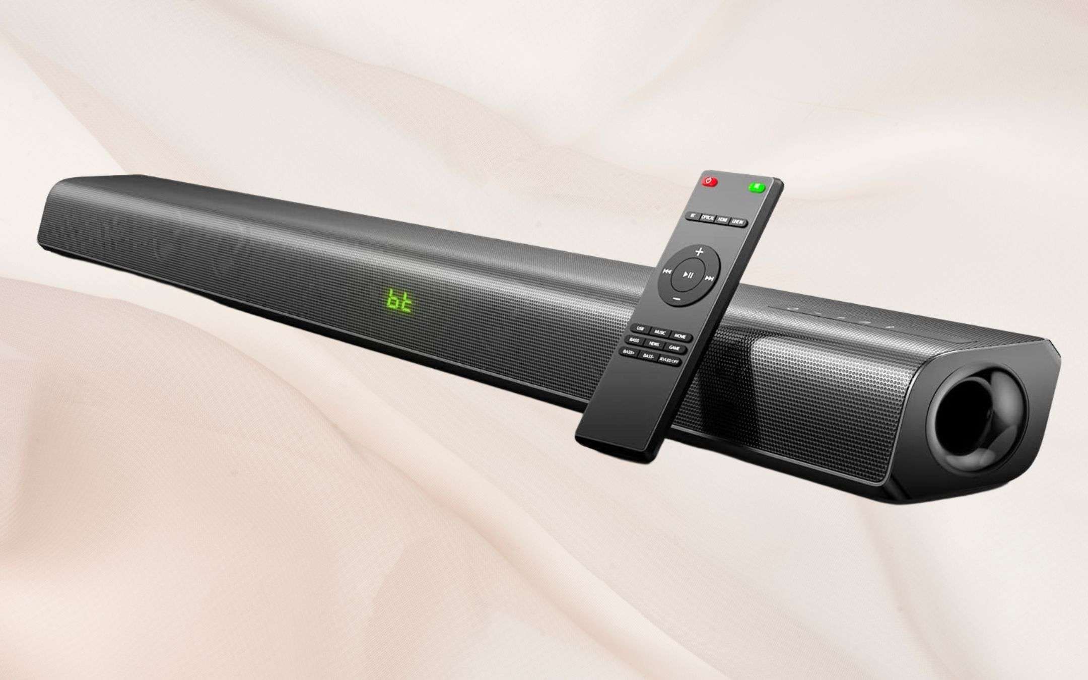 Una soundbar 120W STRATOSFERICA a prezzo ridicolo su Amazon (69€)