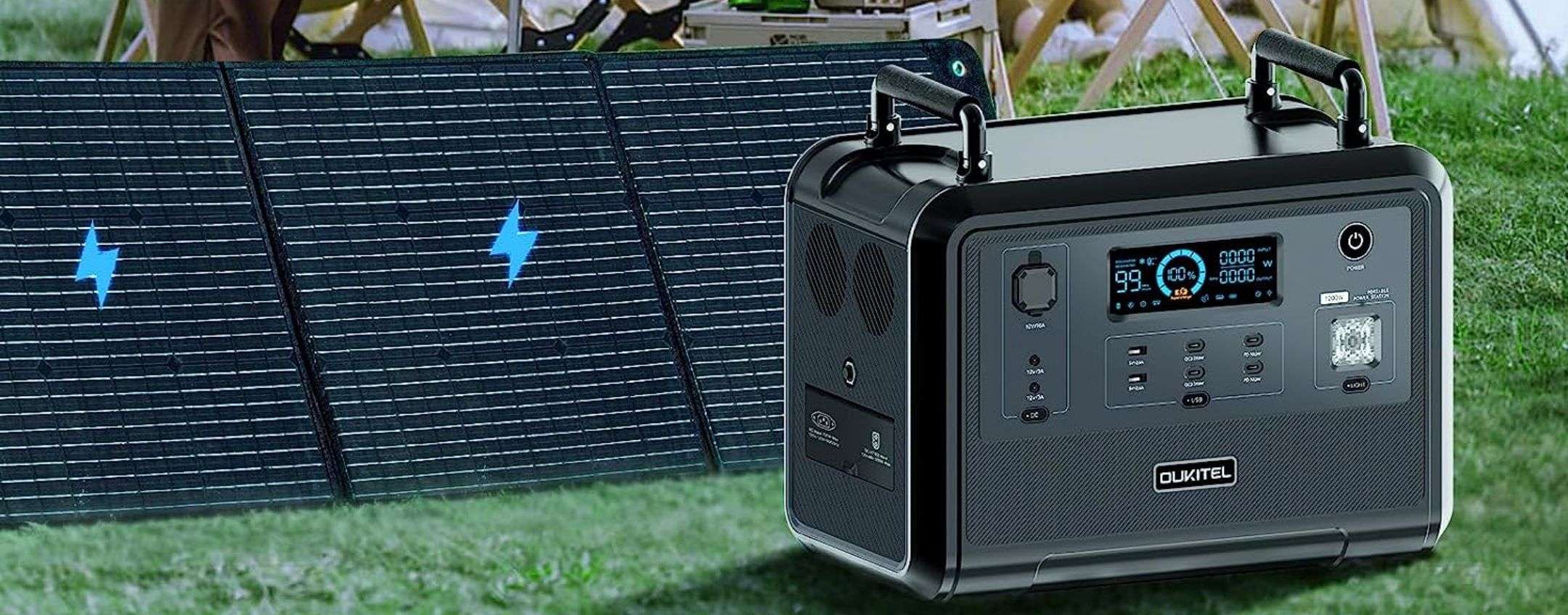 Generatore solare portatile: potentissimo e al minimo storico su Amazon