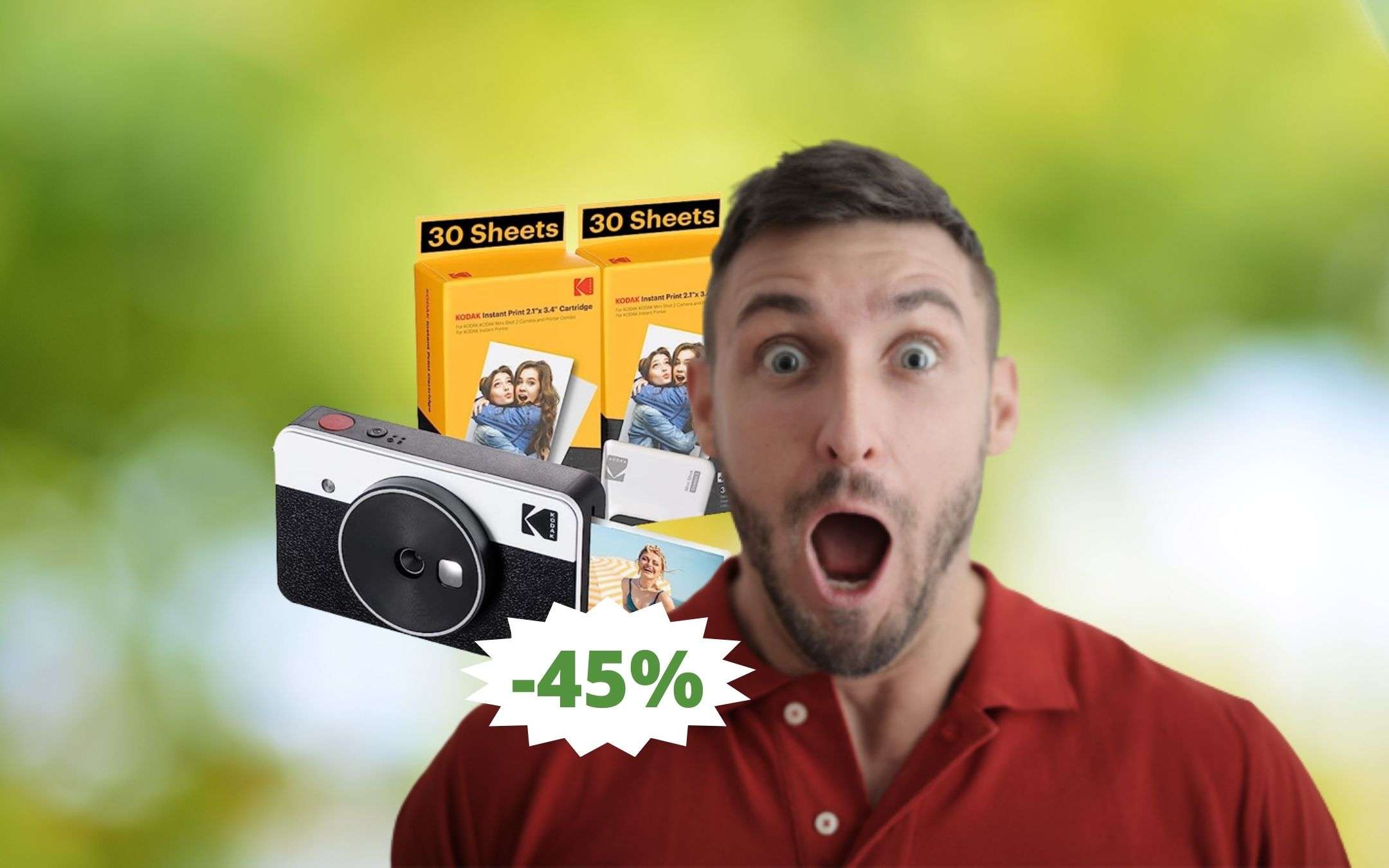 KODAK Mini Shot 2 Retro: prezzo FOLLE su Amazon