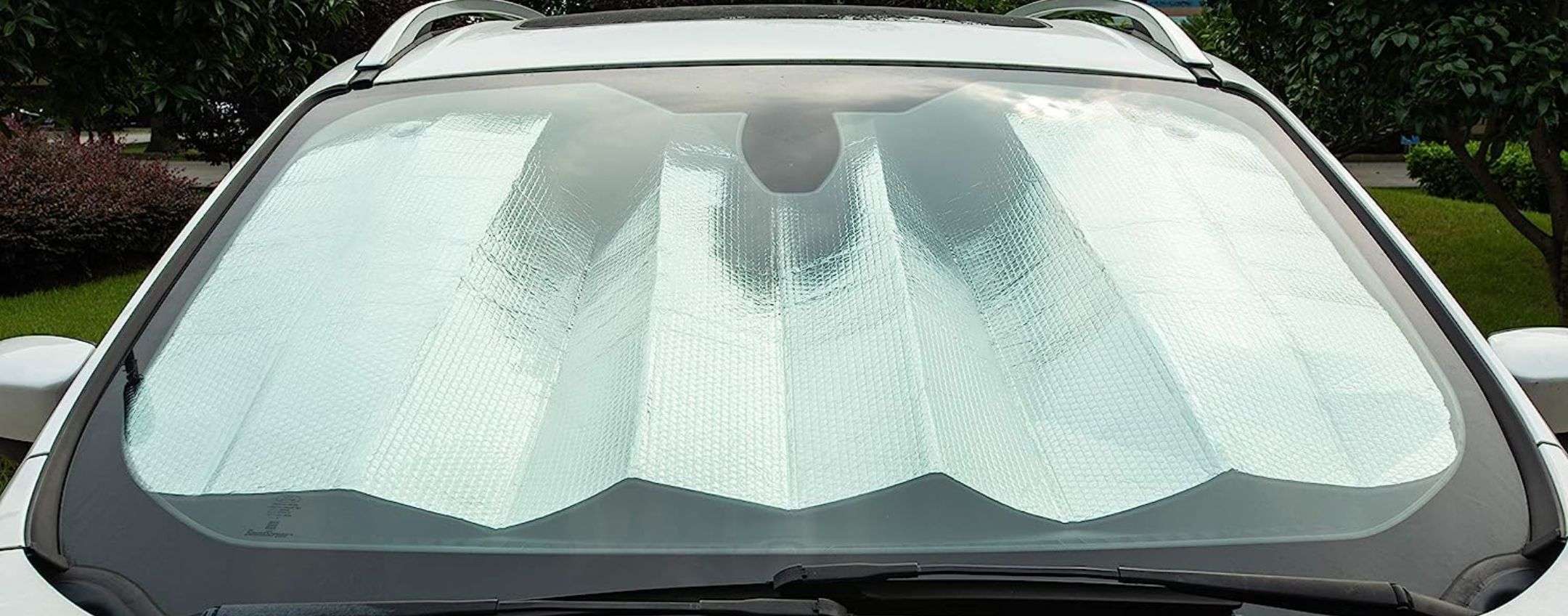 Parasole riflettente e AUTO AL FRESCO: proteggiti dal caldo a soli 10€