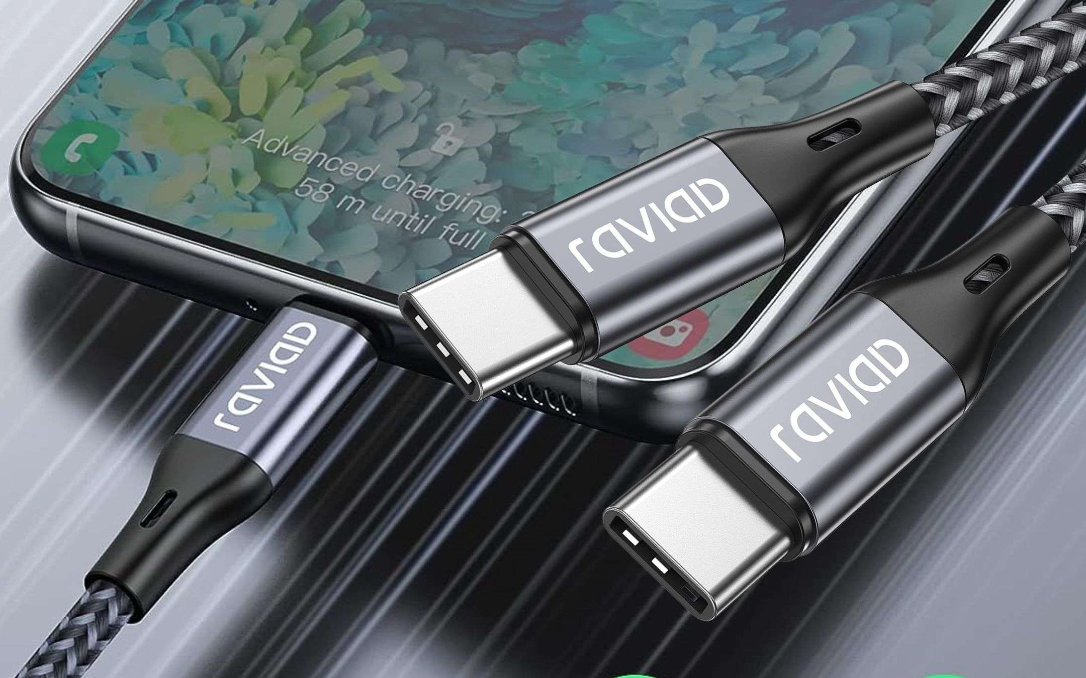 Cavo USB C 60W potente e robustissimo a prezzo SHOCK: 3,99€ (-50%)