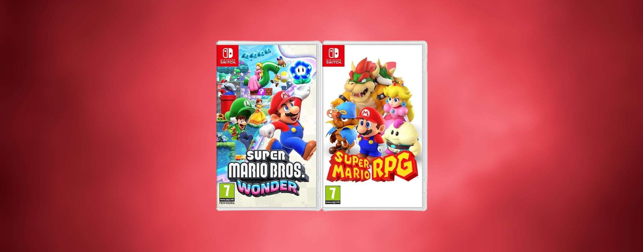 Super Mario Bros. Wonder e Super Mario RPG: OFFERTA AMAZON sul bundle