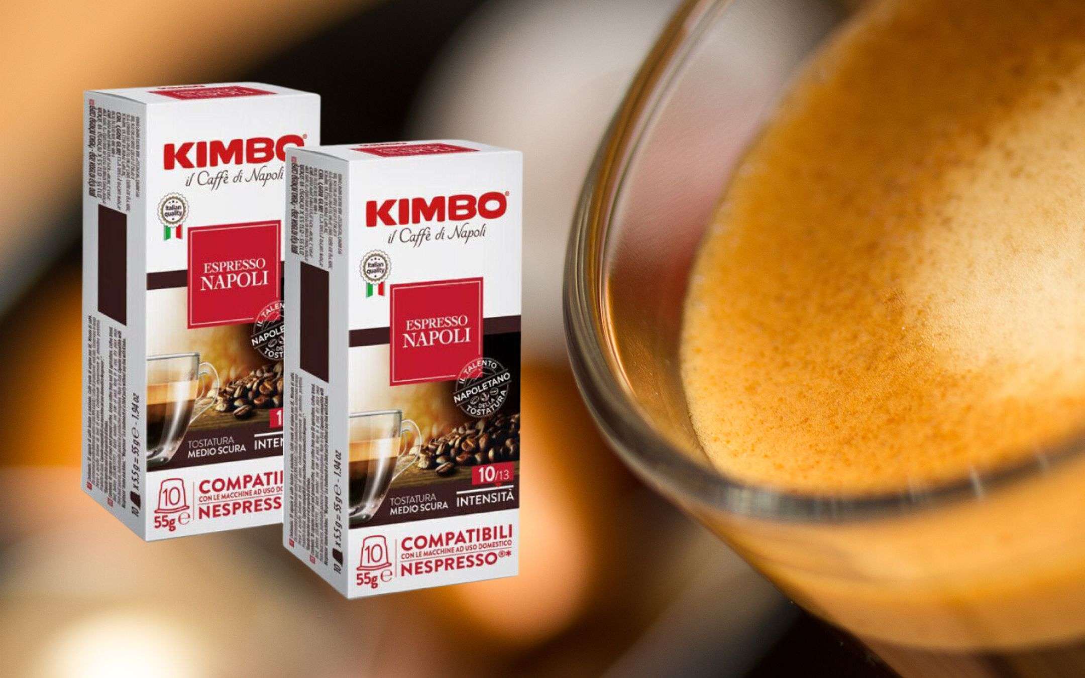 Kimbo promo WOW: capsule compatibili Nespresso a 0,16€ l'una