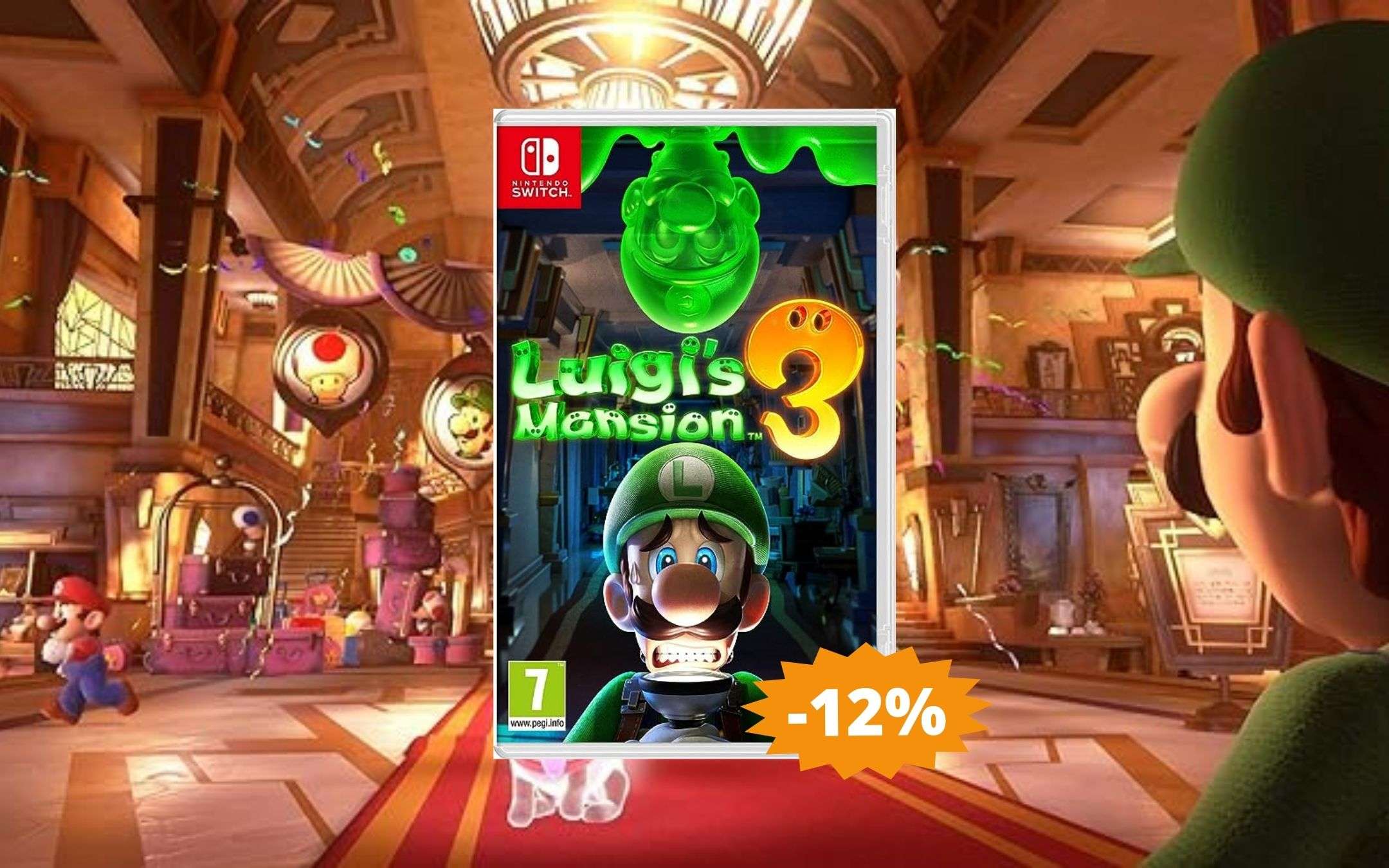 Luigi's Mansion 3 per Nintendo Switch a MENO di 50 euro