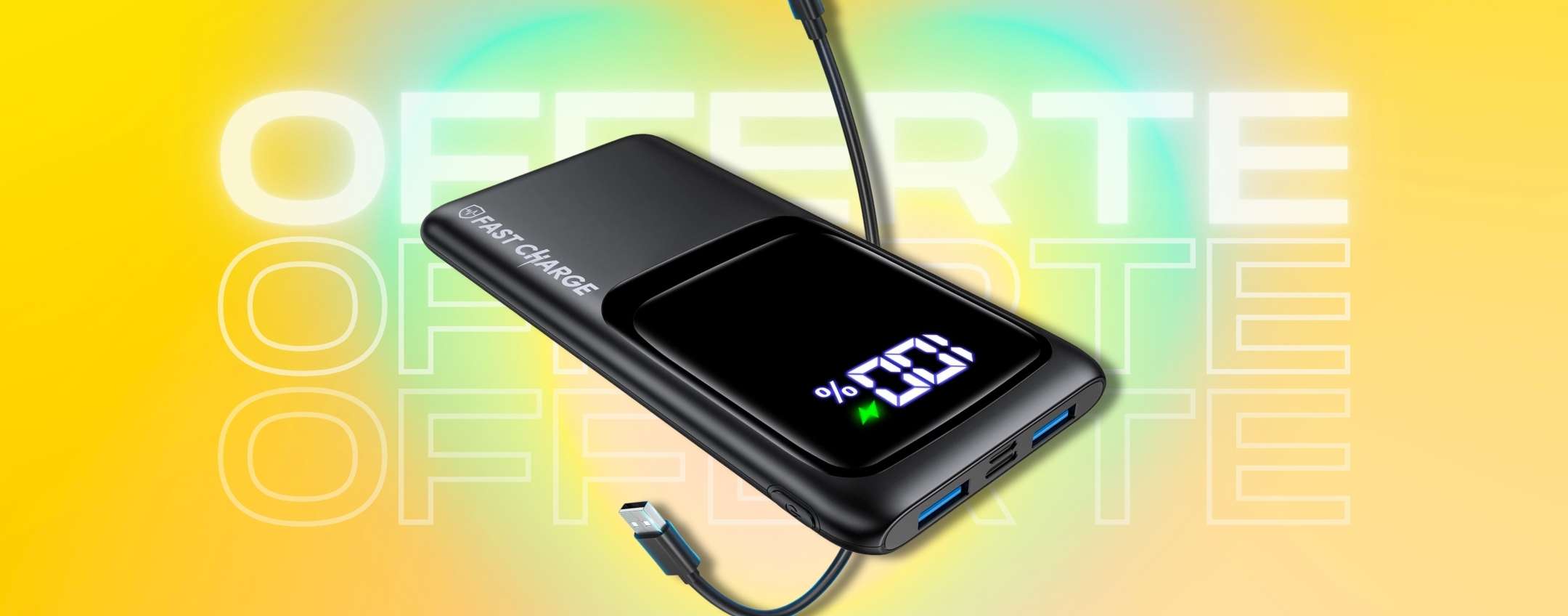 Addio allo 0%, metti in tasca il tuo Power Bank da 2 ricariche (14€)