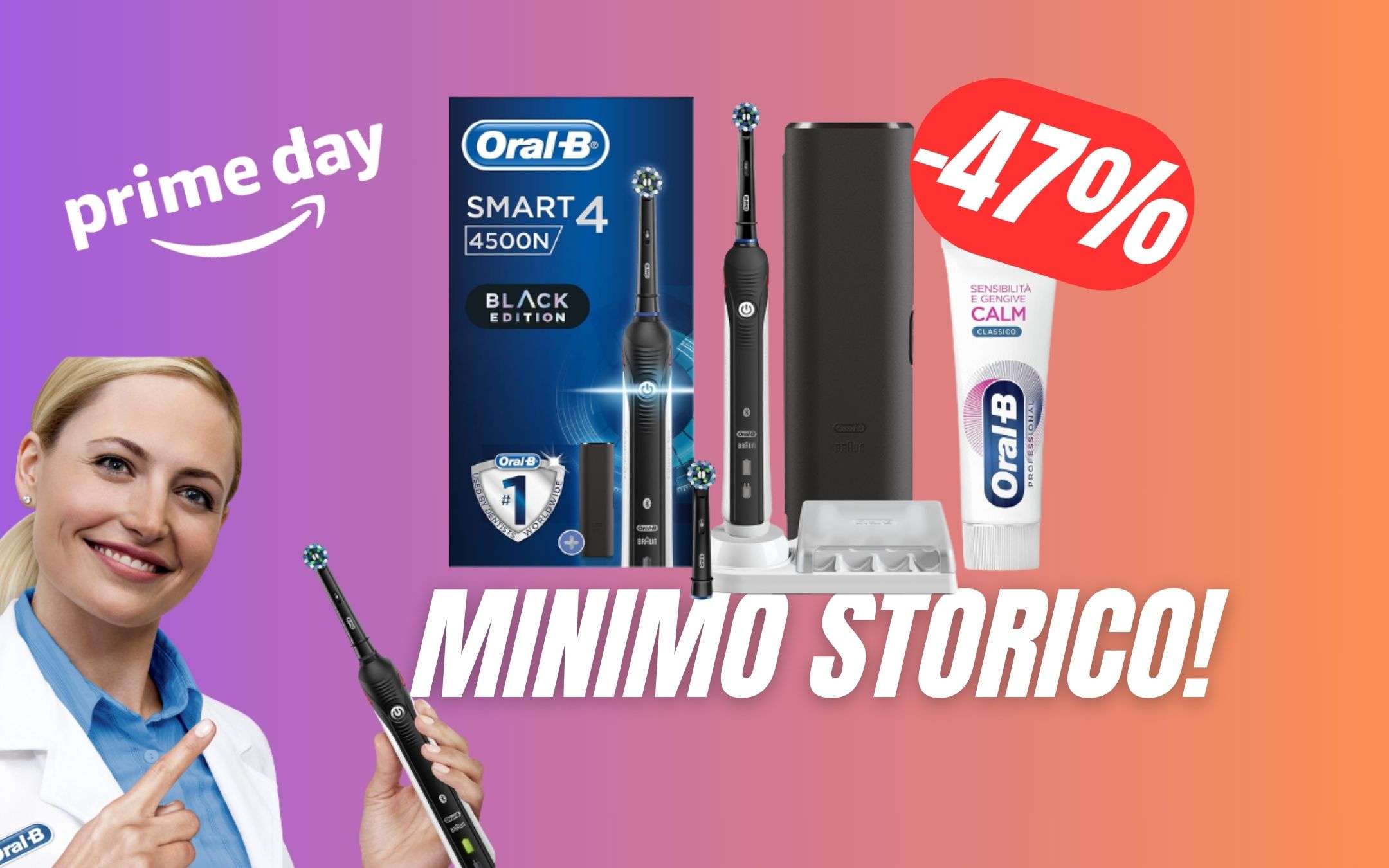 Sorriso splendente grazie all'Offerta Lampo su Amazon: Spazzolino+Set ...