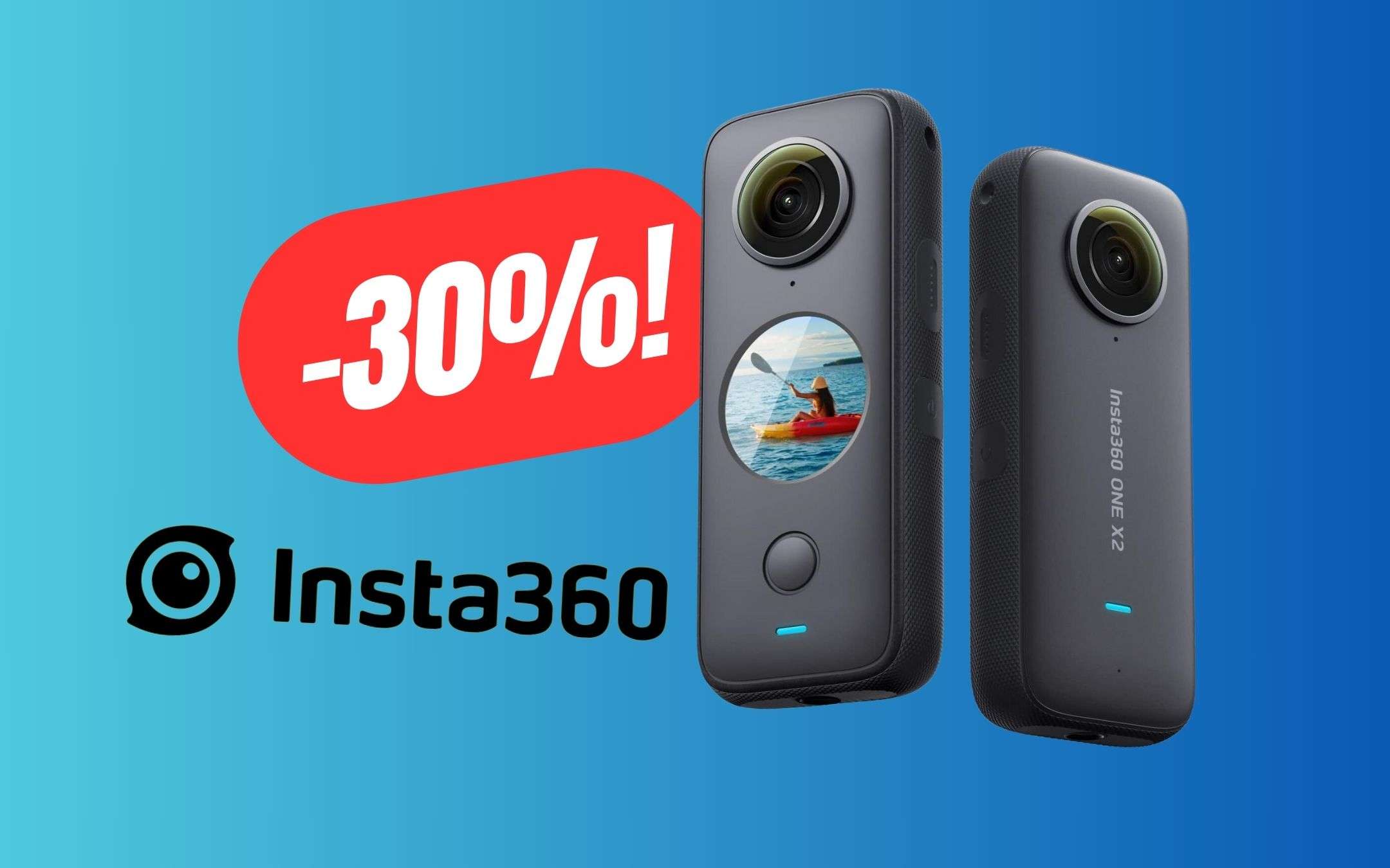 La migliore videocamera a 360° (Insta360 ONE X2) è scontata del 30%!