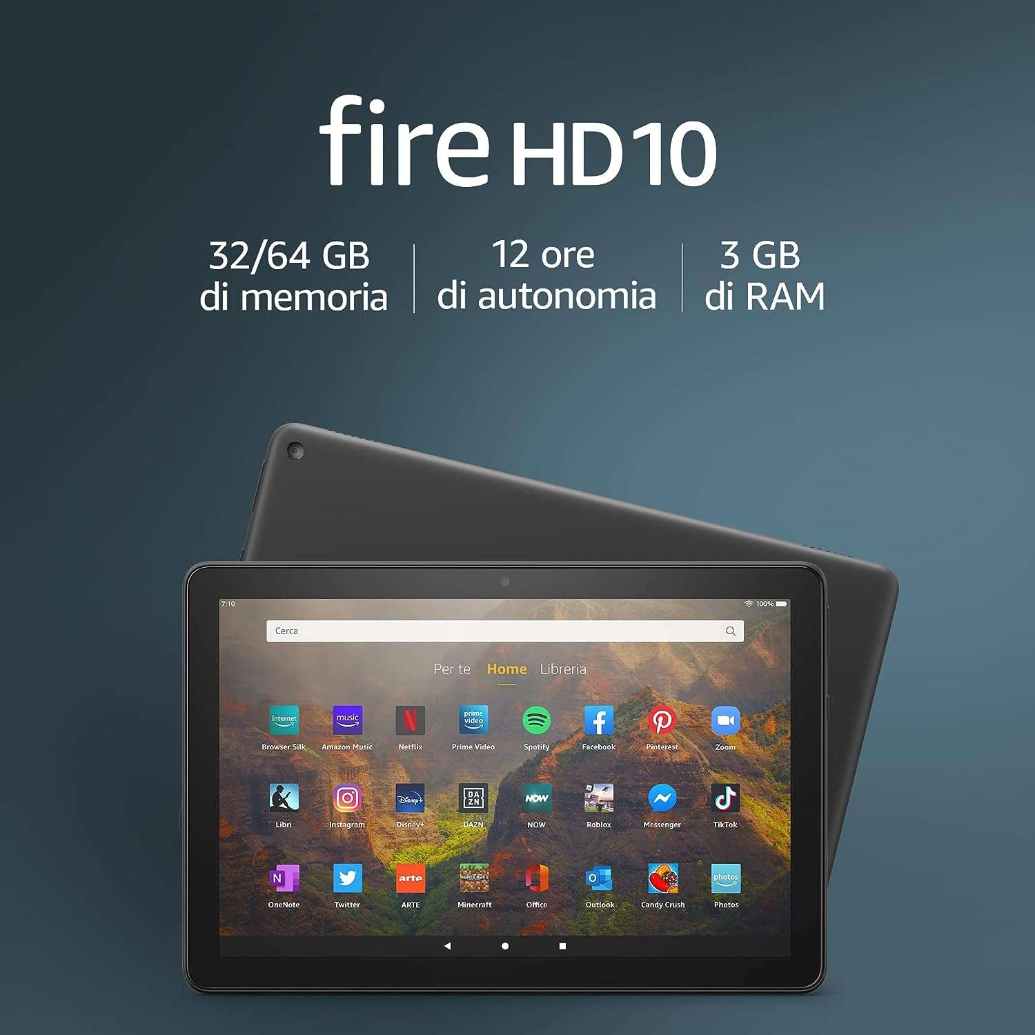 Tablet Fire HD 10: made by Amazon e il MEGLIO dell'intrattenimento