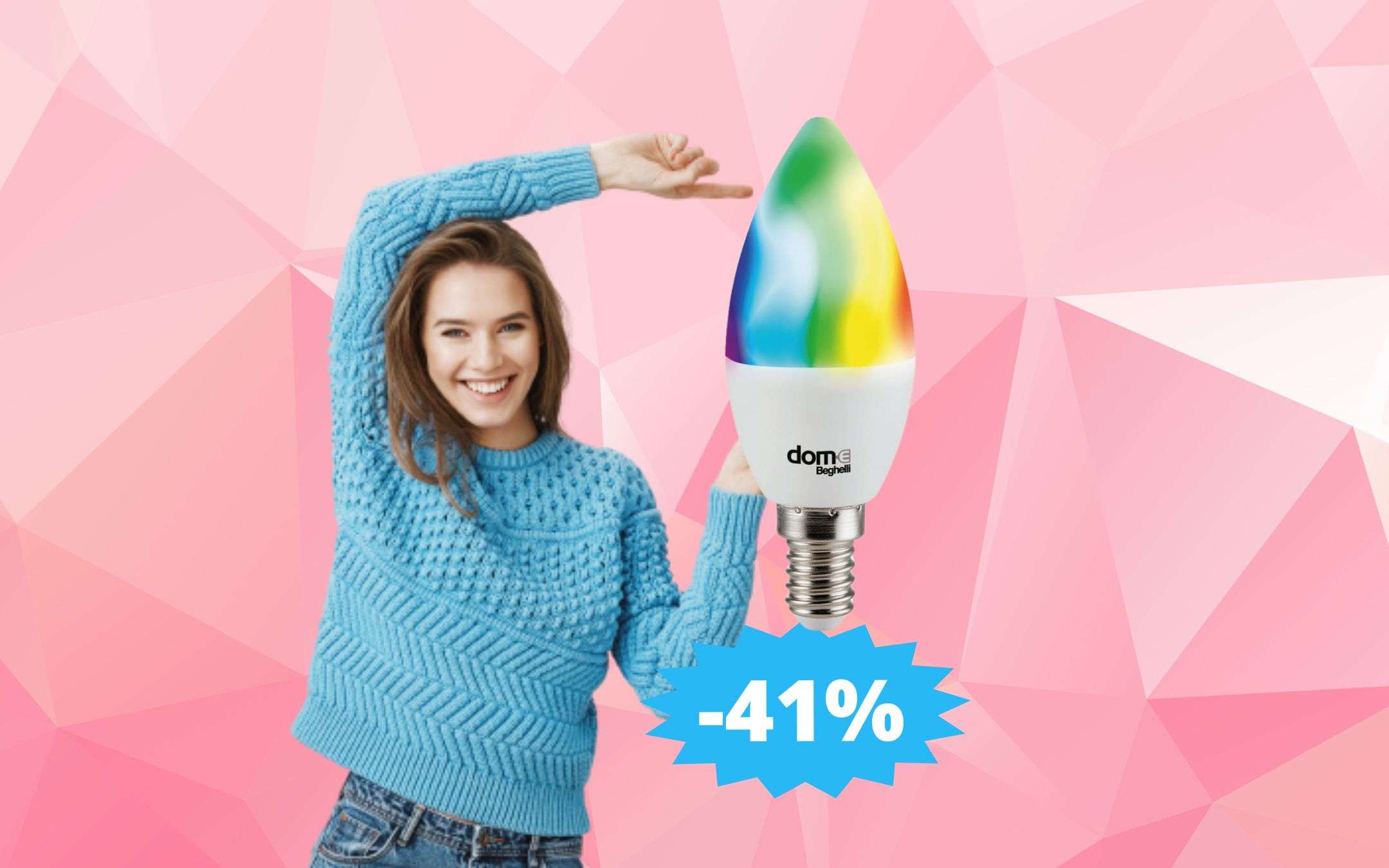 Lampadina Smart LED Beghelli: MEGA sconto del 41% su Amazon