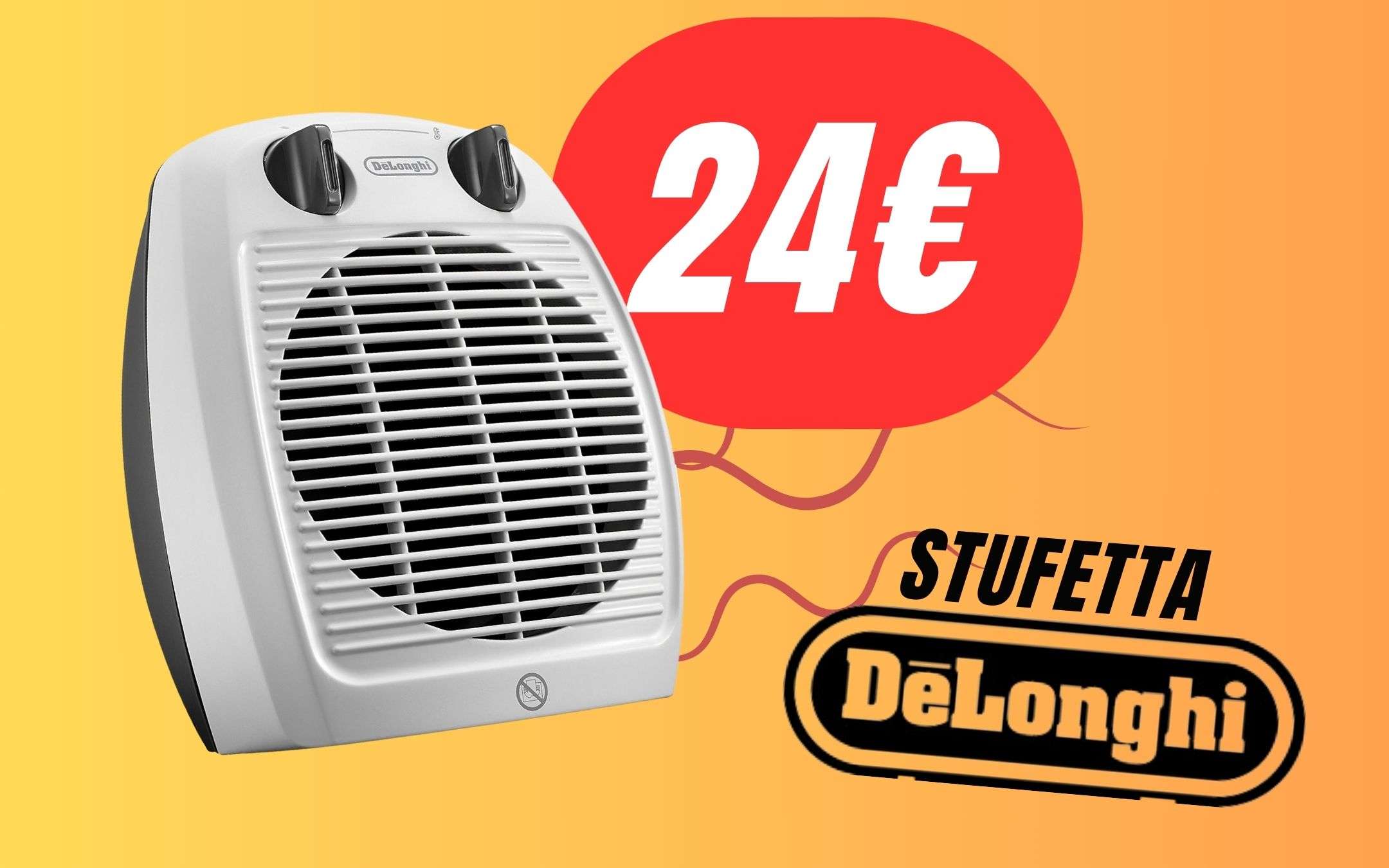Rimani sempre al calduccio con la stufetta De'Longhi scontata a soli 24€!