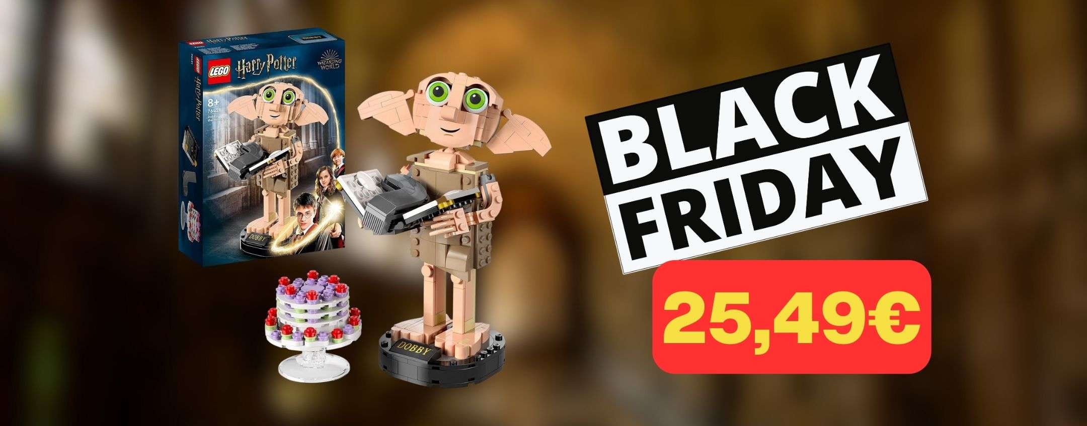 Set LEGO Dobby L'Elfo Domestico in offerta Black Friday: il regalo perfetto