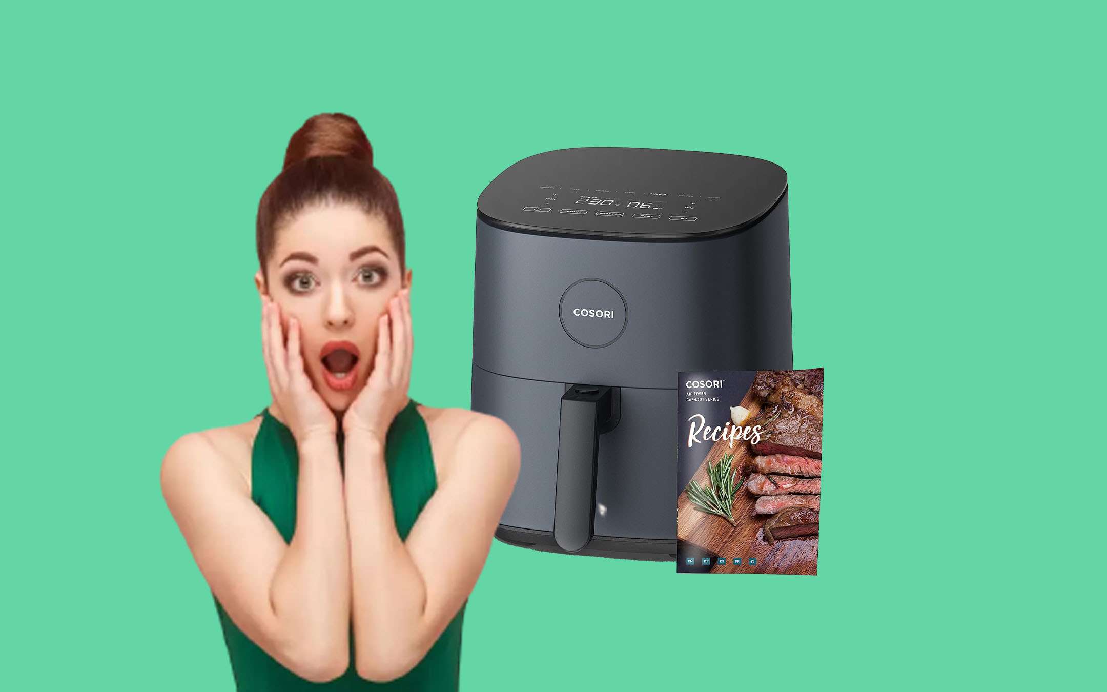 Friggitrice ad aria COSORI da 4.7 litri in doppio sconto WOW