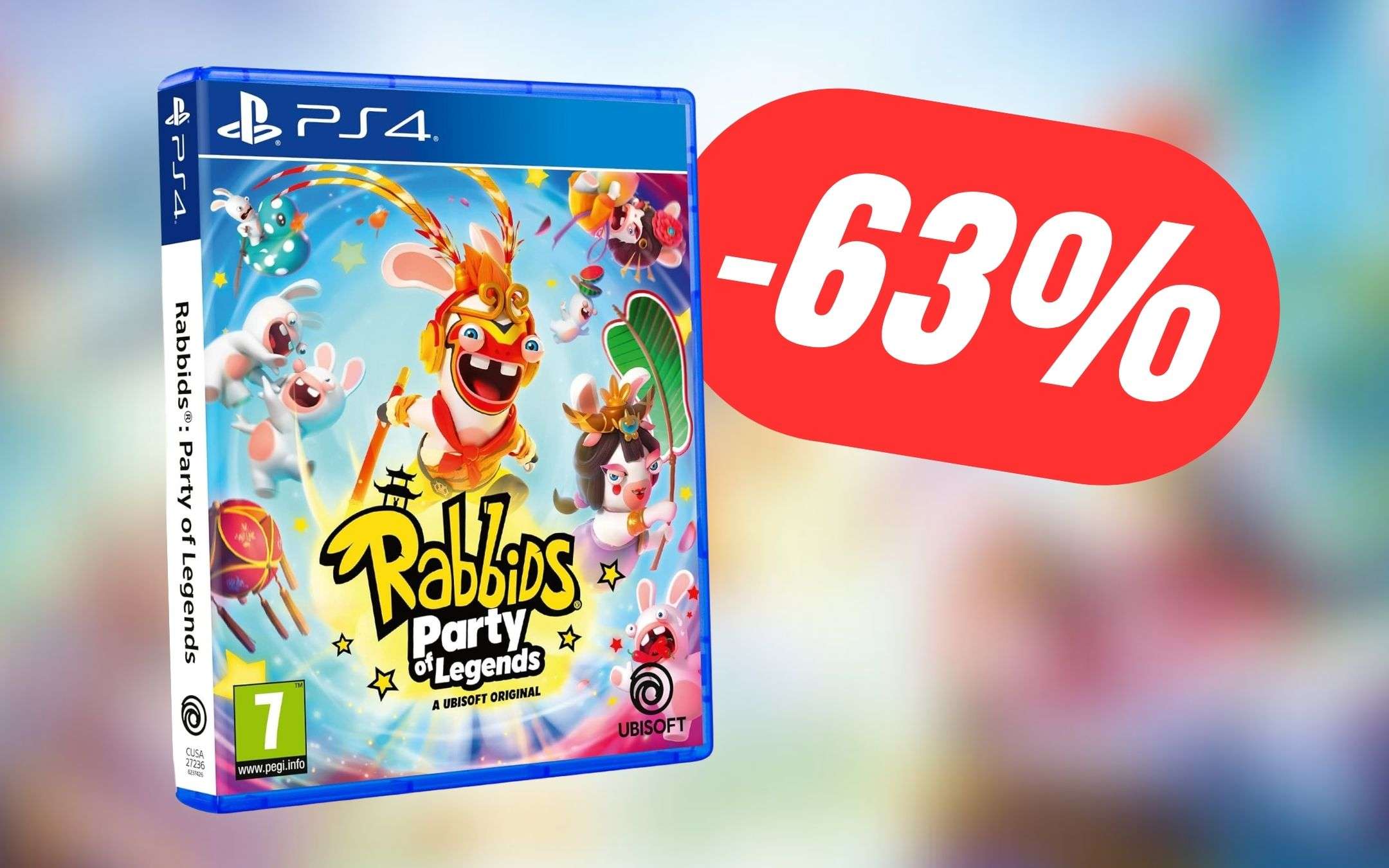 Con il gioco Rabbids su PS4 ti divertirai insieme a tutti i tuoi amici ...