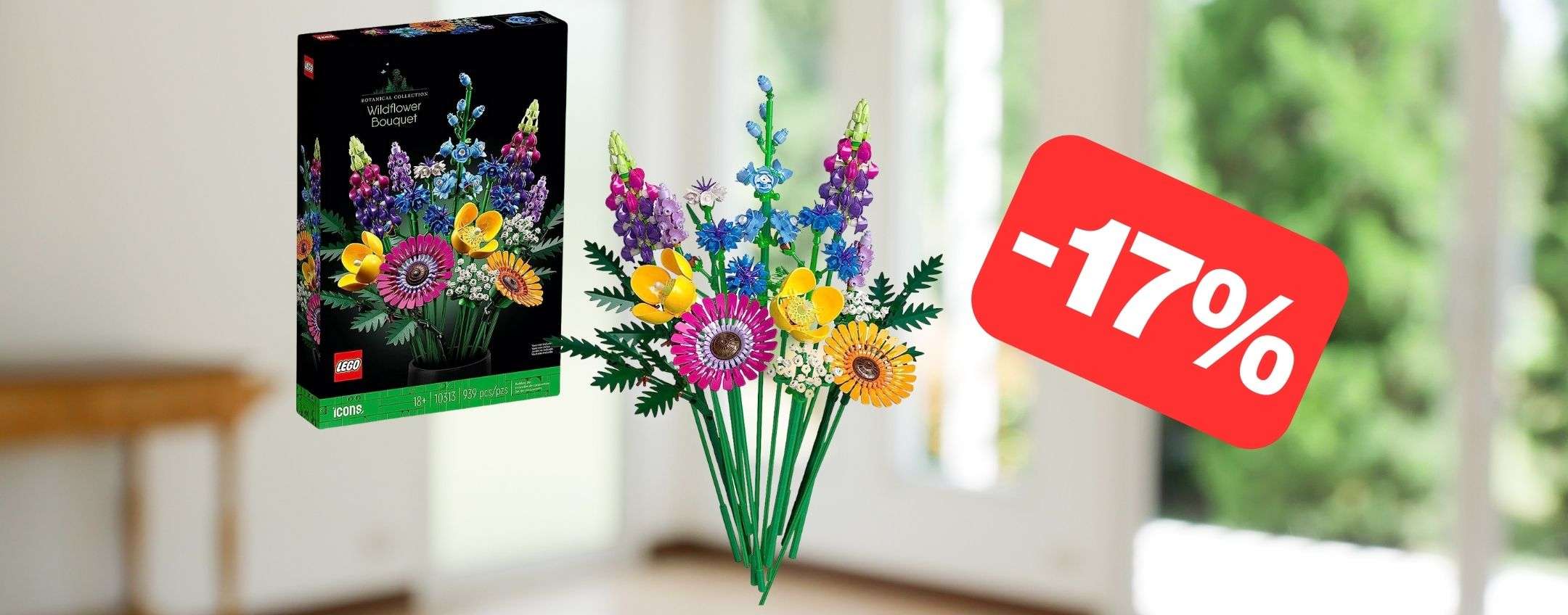 Set LEGO Bouquet Fiori Selvatici: OTTIMO SCONTO su Amazon (-17%)