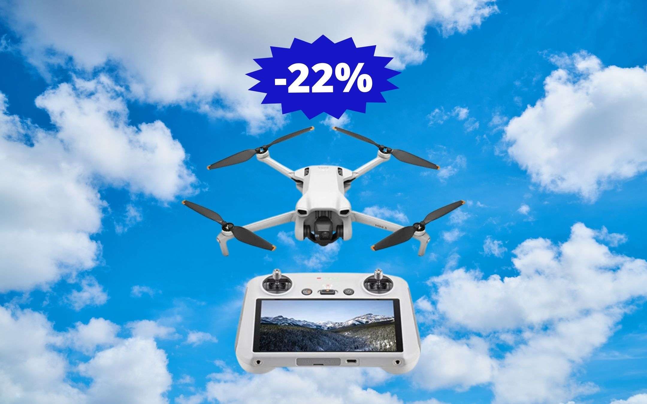 DJI Mini 3: il bundle Fly More Combo in grande sconto su Amazon